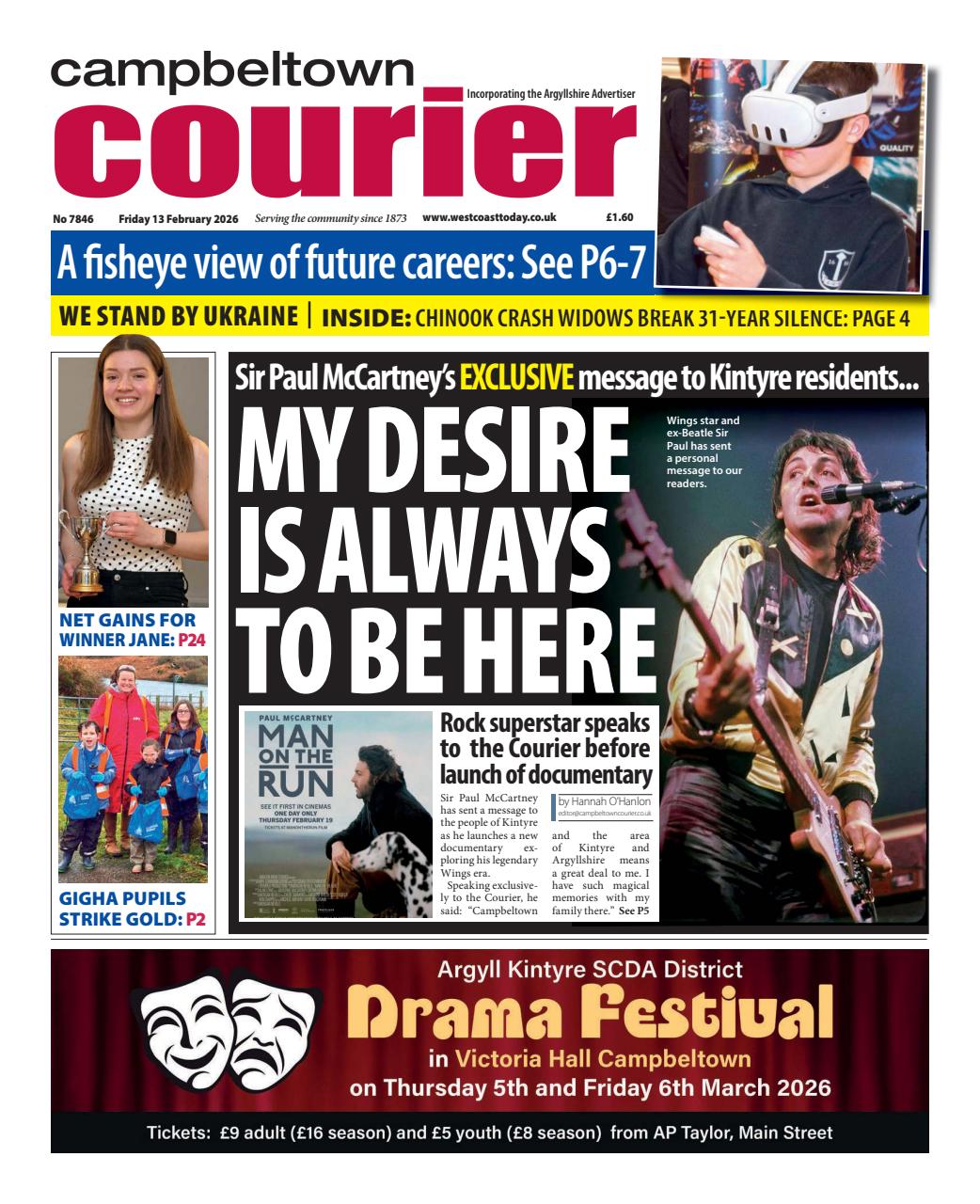 Campbeltown Courier Magazine - Friday, February 13, 2026 Edición anterior