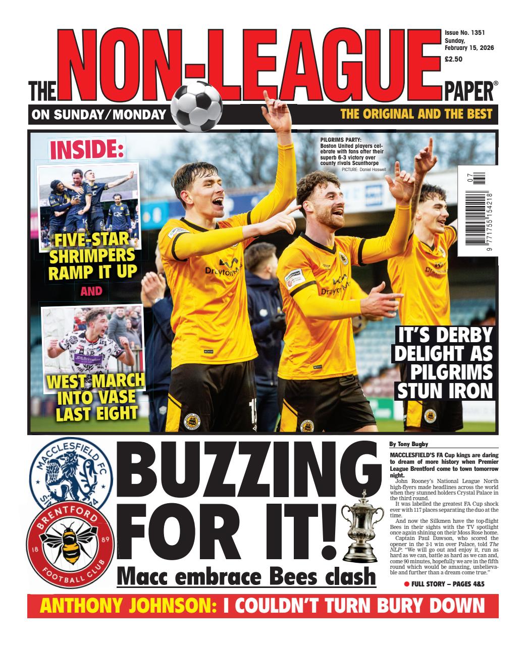 The Non-League Football Paper Magazine - 15-Feb-2026 Back Issue