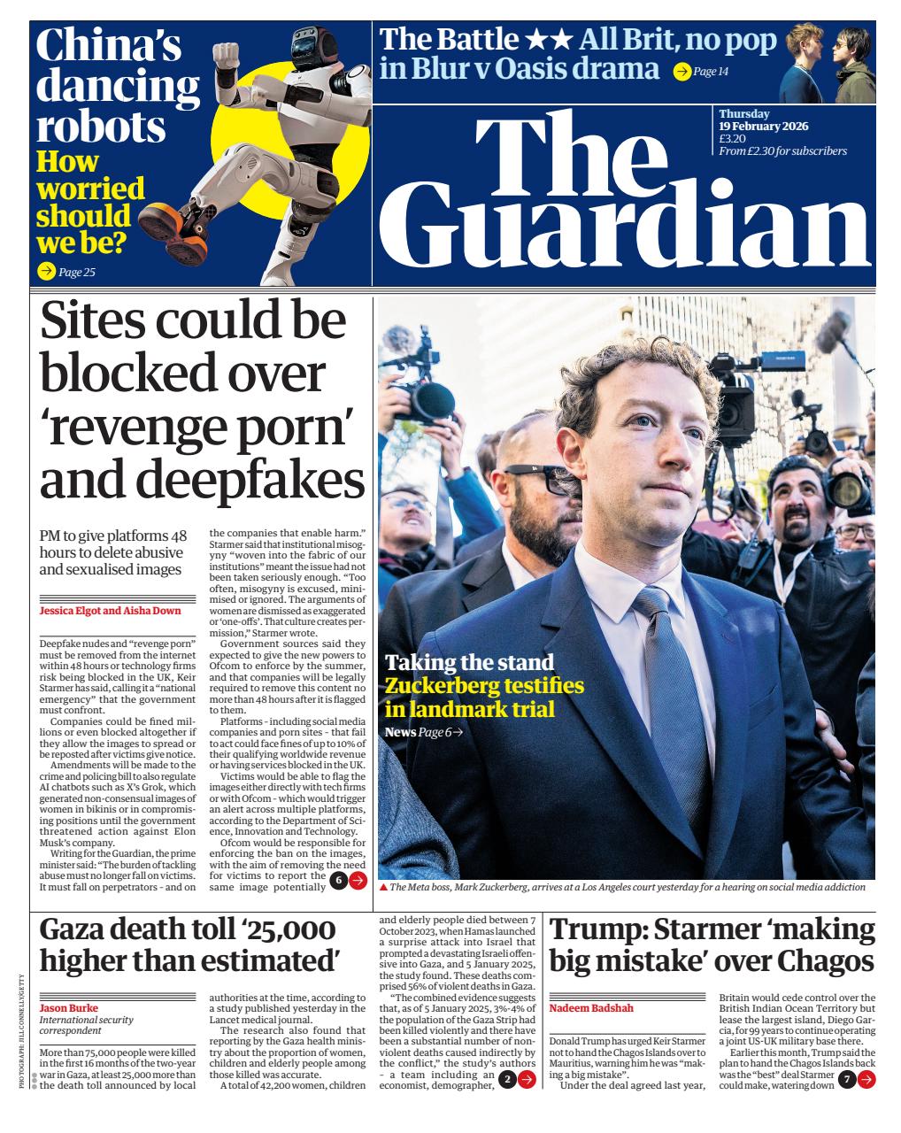 The Guardian Newspaper - Thursday, 19 February 2026 Back Issue