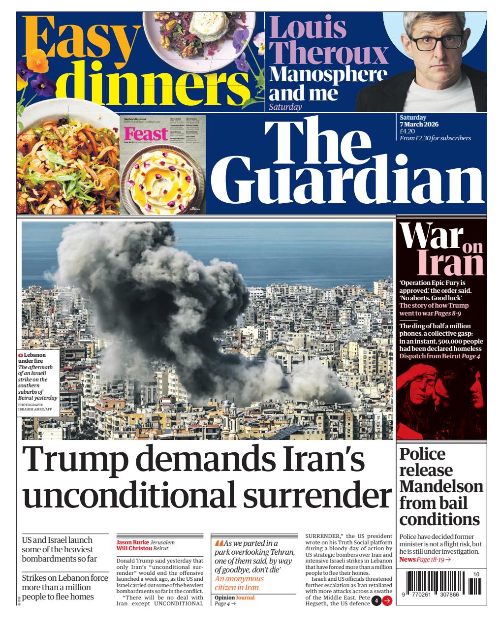 The Guardian Newspaper - Saturday, 07 March 2026 Back Issue
