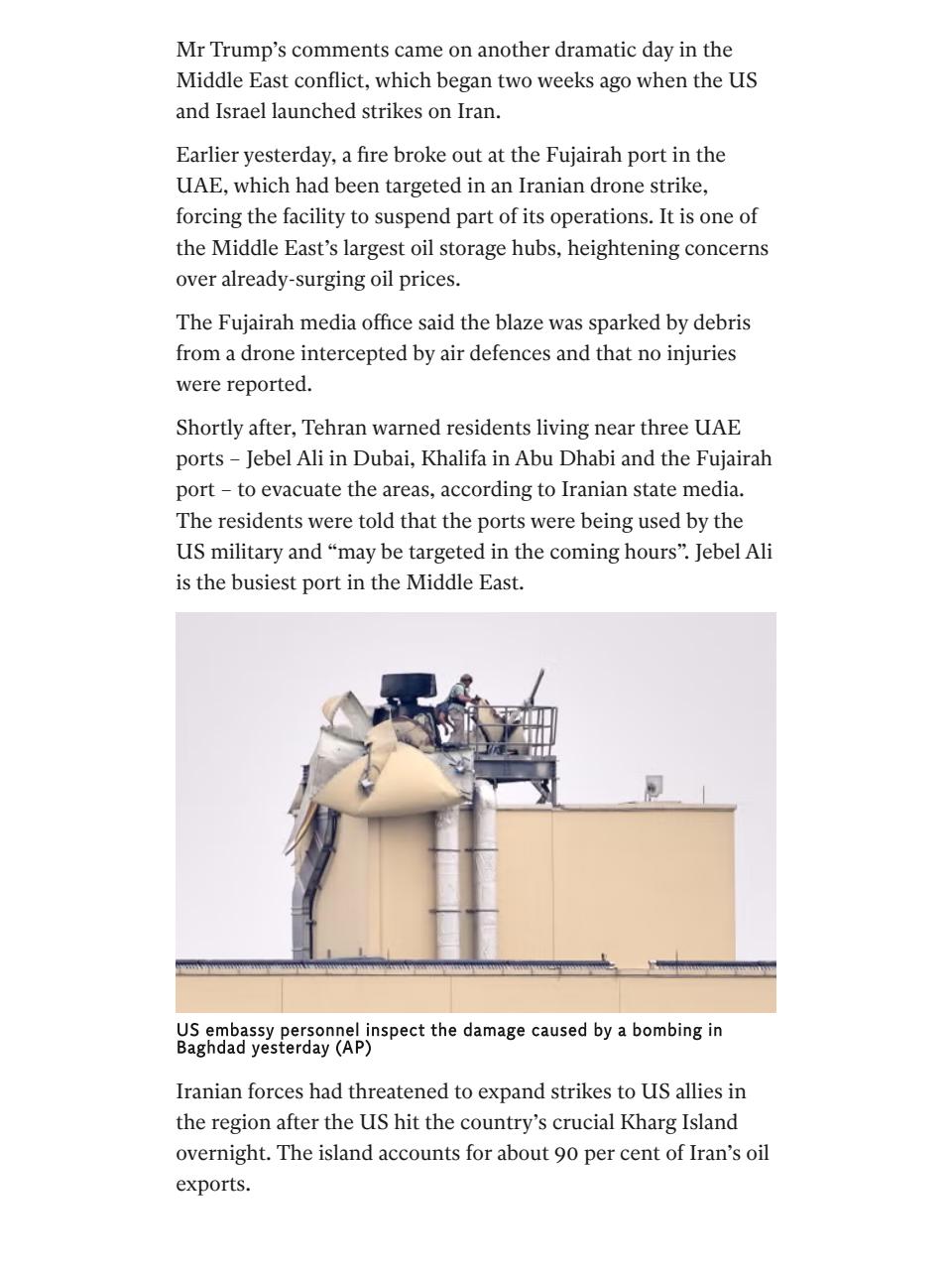 The Independent Daily Edition Newspaper - Sunday, 15 March 2026 Back Issue