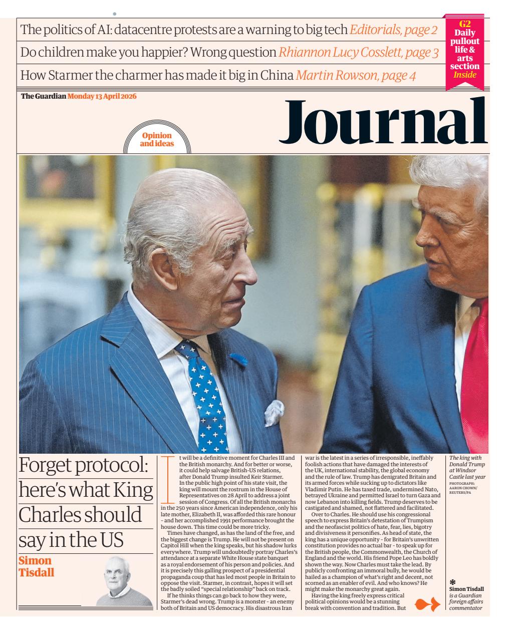 The Guardian Newspaper - Monday, 13 April 2026 Back Issue