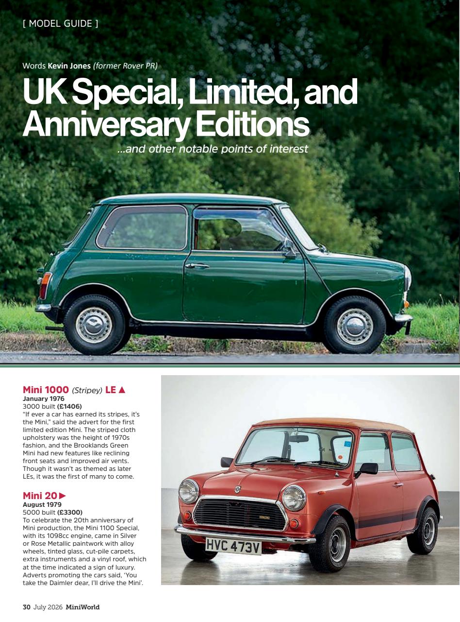 Mini World Magazine Subscriptions and July 2026 Issue