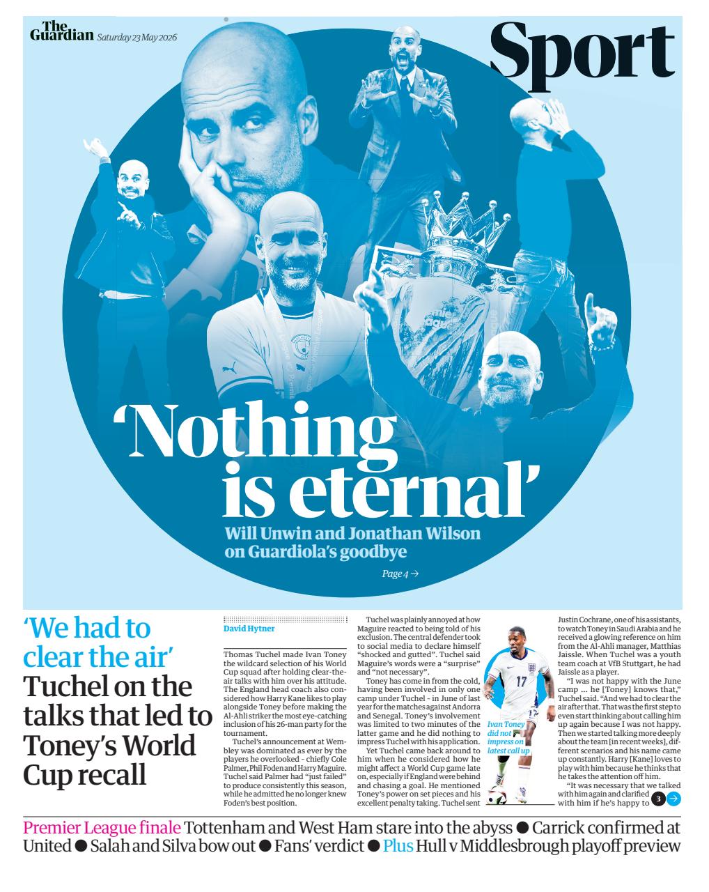 The Guardian Newspaper Subscriptions and Saturday, 23 May 2026 Issue
