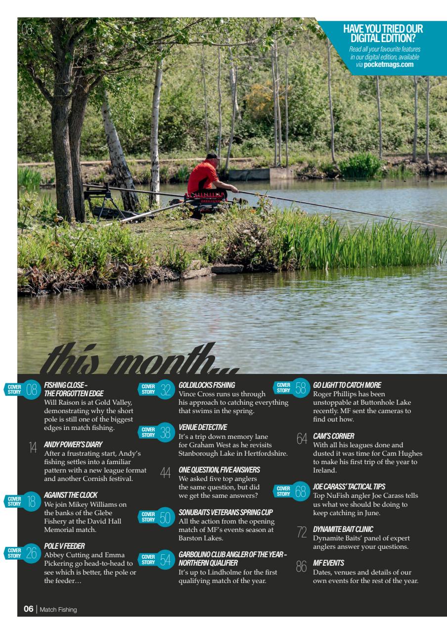 Match Fishing Magazine Subscriptions and June 2026 Issue