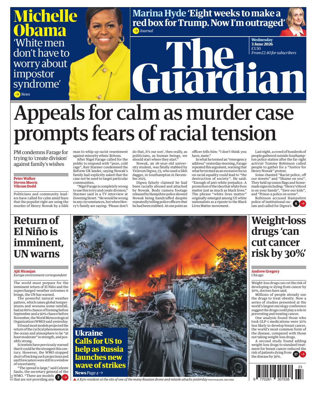 The Guardian Newspaper - Wednesday, 03 June 2026 Back Issue