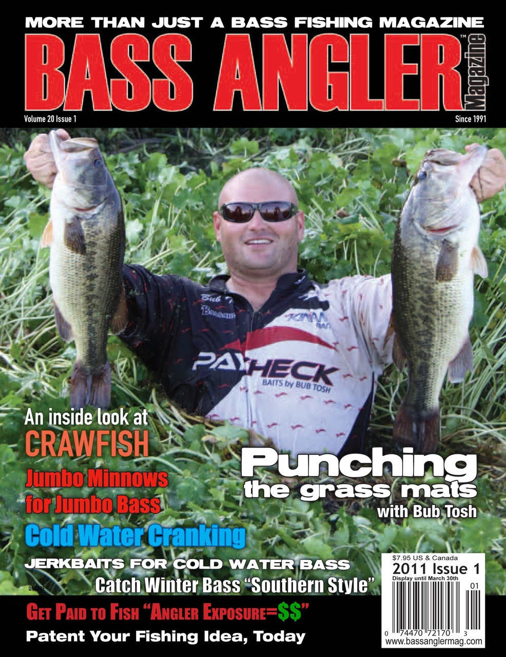BASS ANGLER MAGAZINE - Volume 20 Issue 1 Back Issue