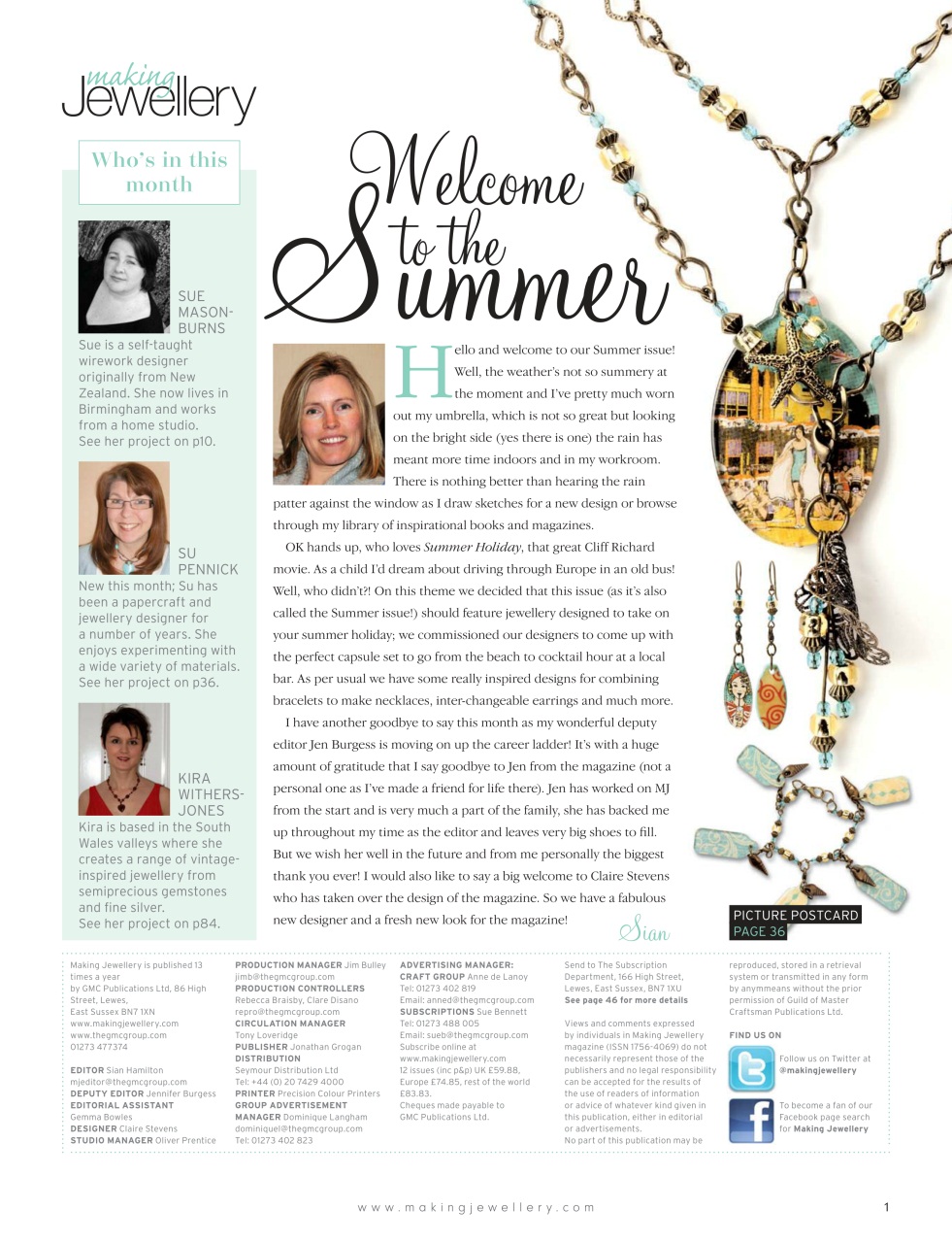 Making Jewellery Magazine - Summer 2012 Back Issue