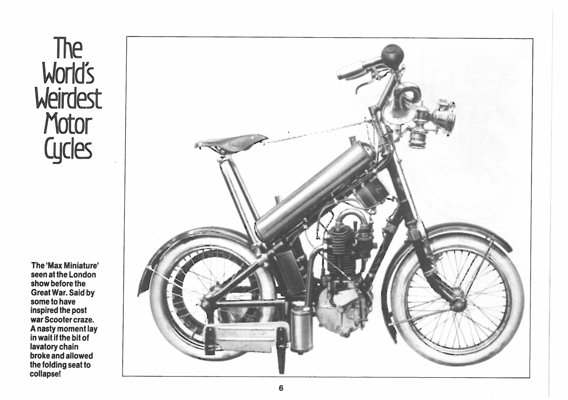 The Classic MotorCycle Magazine - World's Weirdest Motor Cycles Special ...