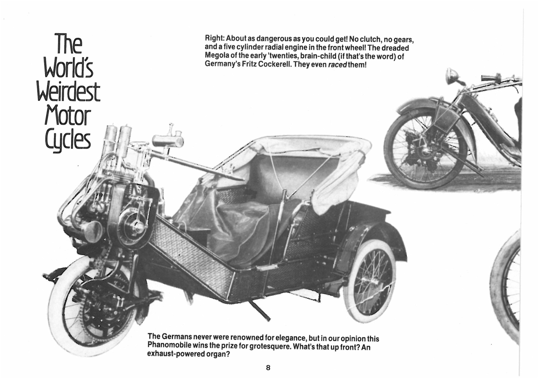 The Classic MotorCycle Magazine - World's Weirdest Motor Cycles Special ...