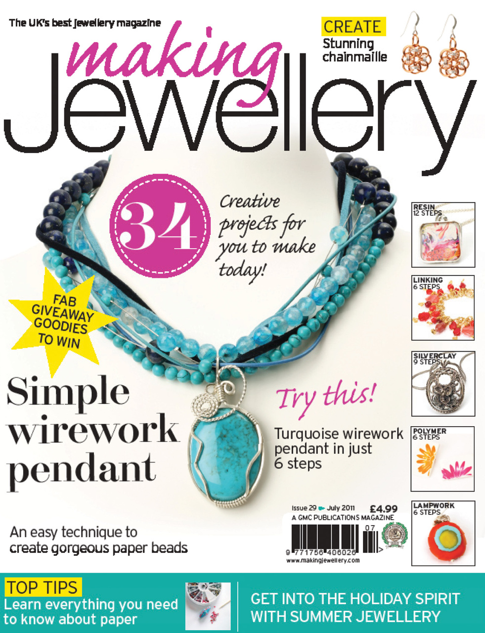 Making Jewellery Magazine - July 2011 Back Issue