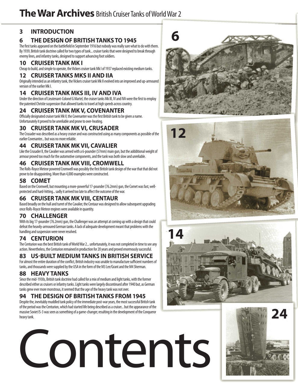 War Archives Magazine - British Cruiser Tanks of World War 2 Back Issue