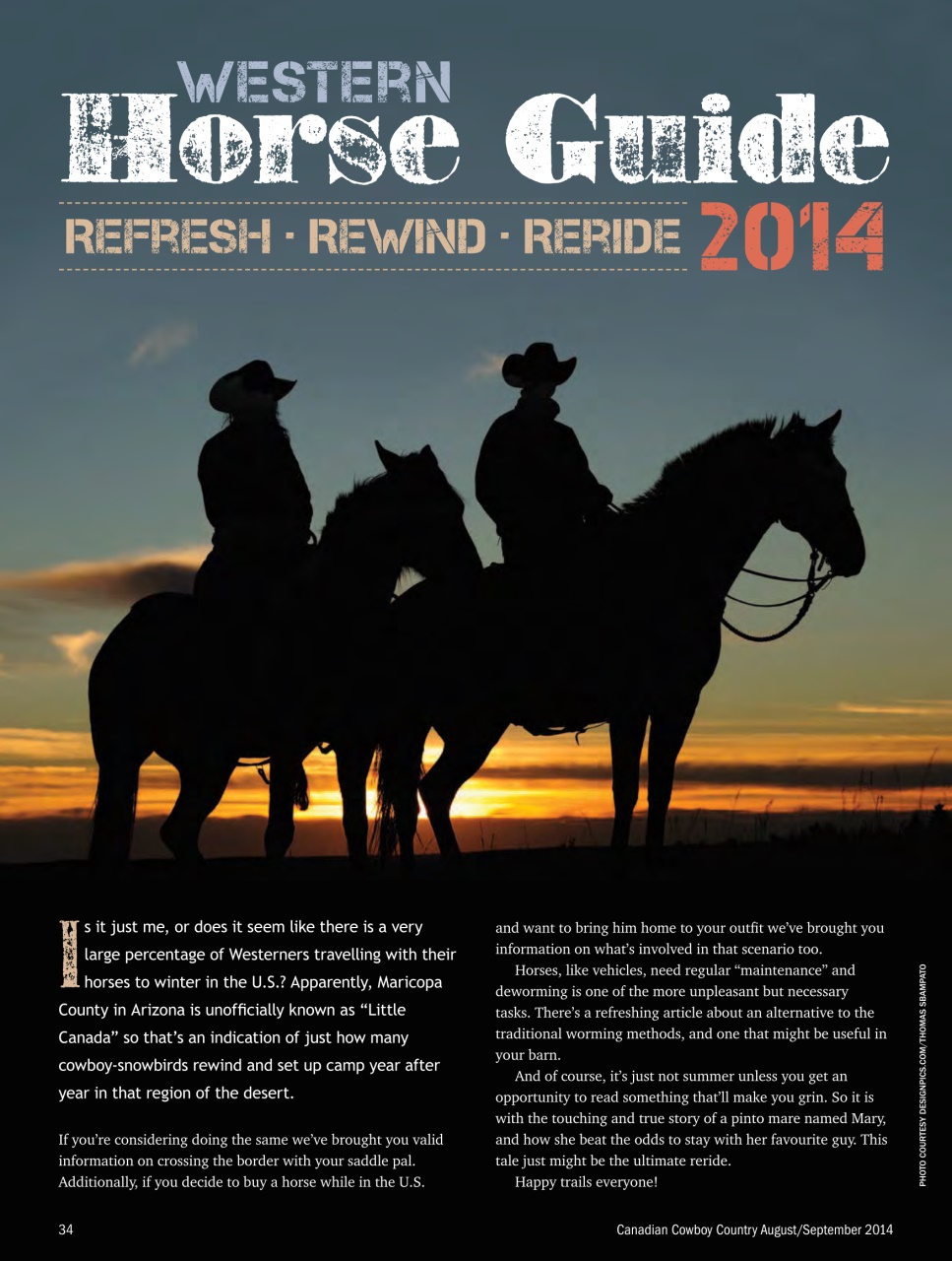 Canadian Cowboy Country Magazine - Aug-Sep 2014 Back Issue