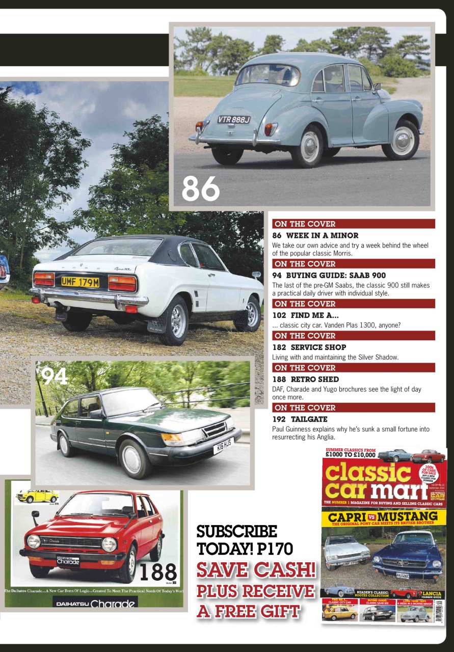 Classic Car Mart Magazine - Vol.20 No.10 Capri vs Mustang Back Issue