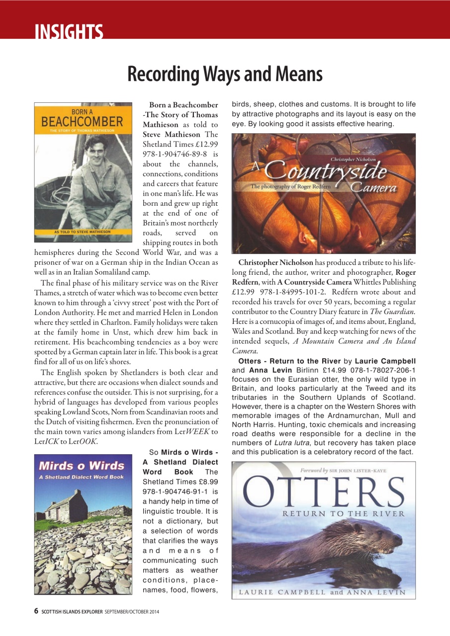 Scottish Islands Explorer Magazine - September - October 2014 Back Issue