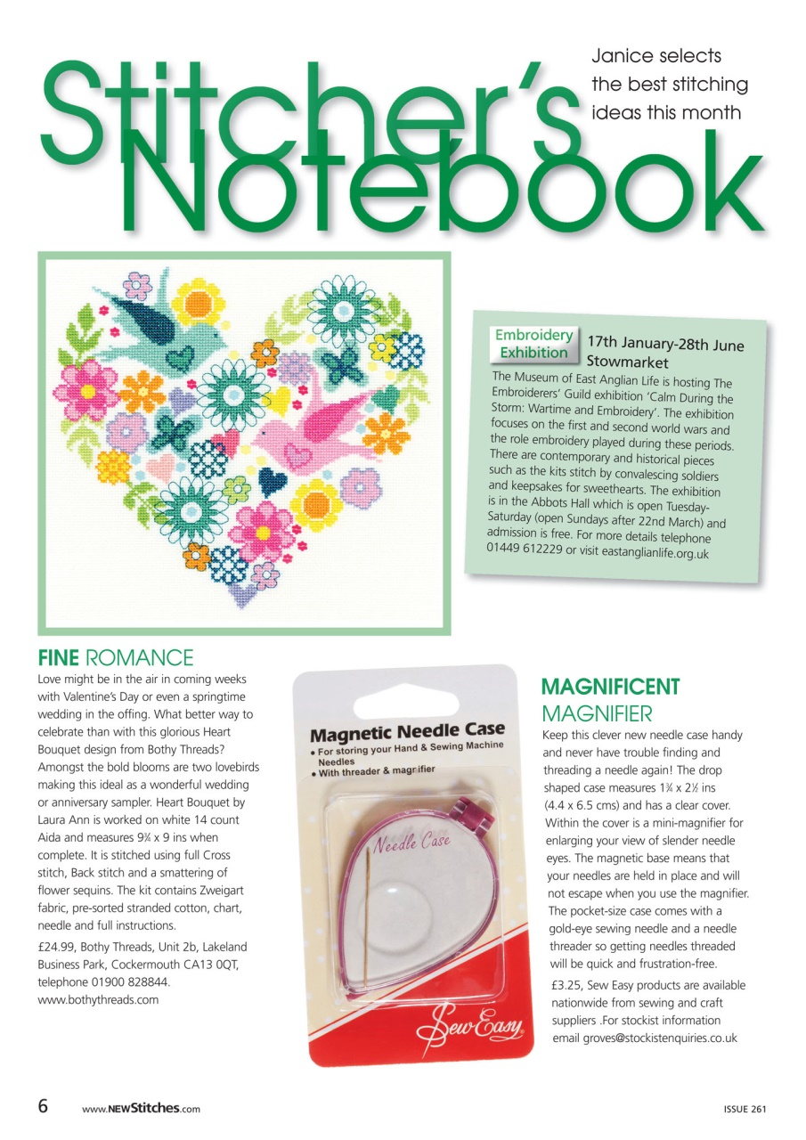 New Stitches Magazine Subscriptions and January 2015 Issue