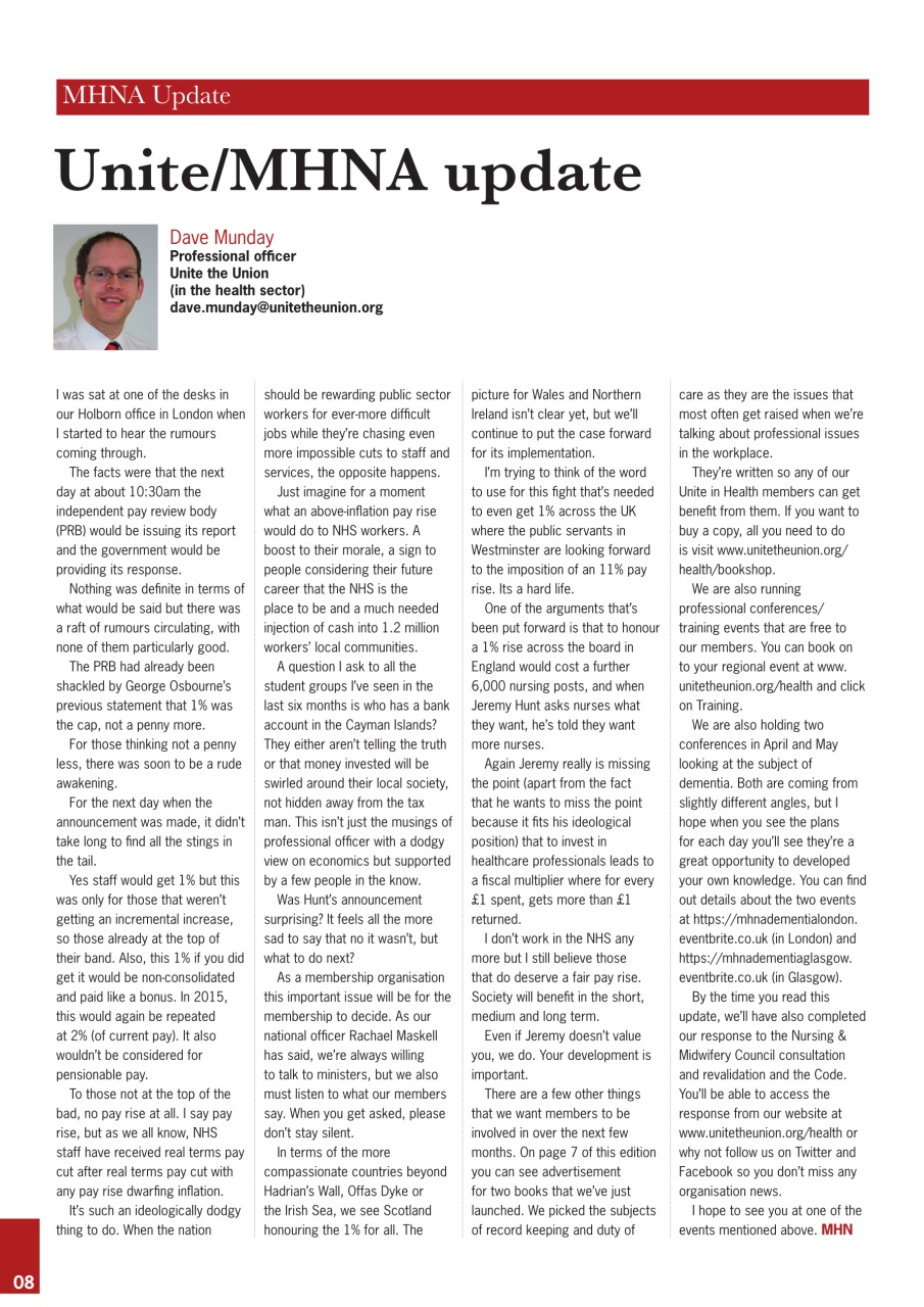 Mental Health Nursing Magazine - Mental Health Nursing April-May 2014 ...