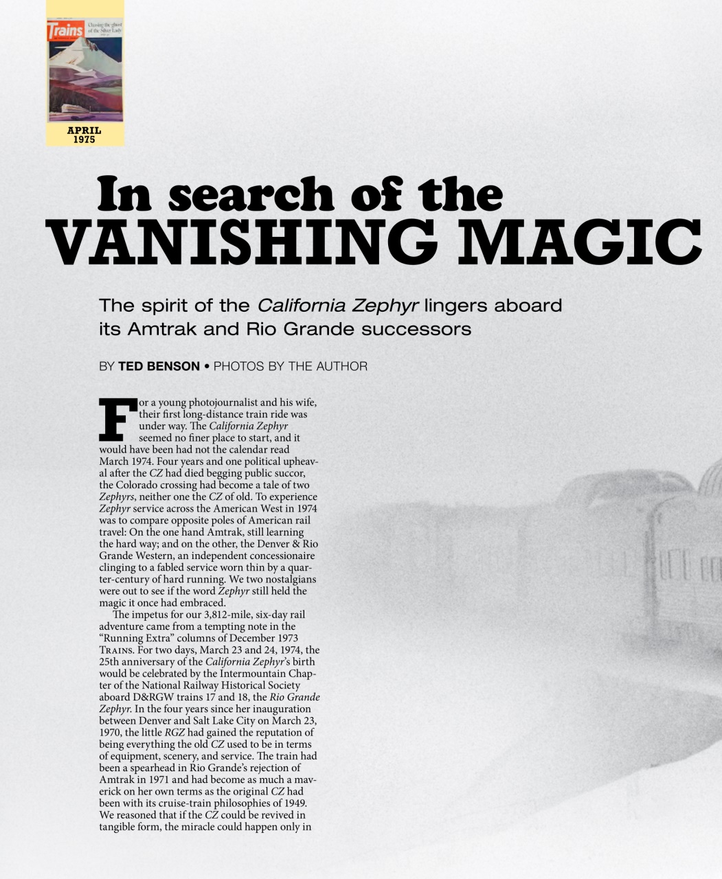 Classic Trains Magazine - Trains of the 1970s Special Issue