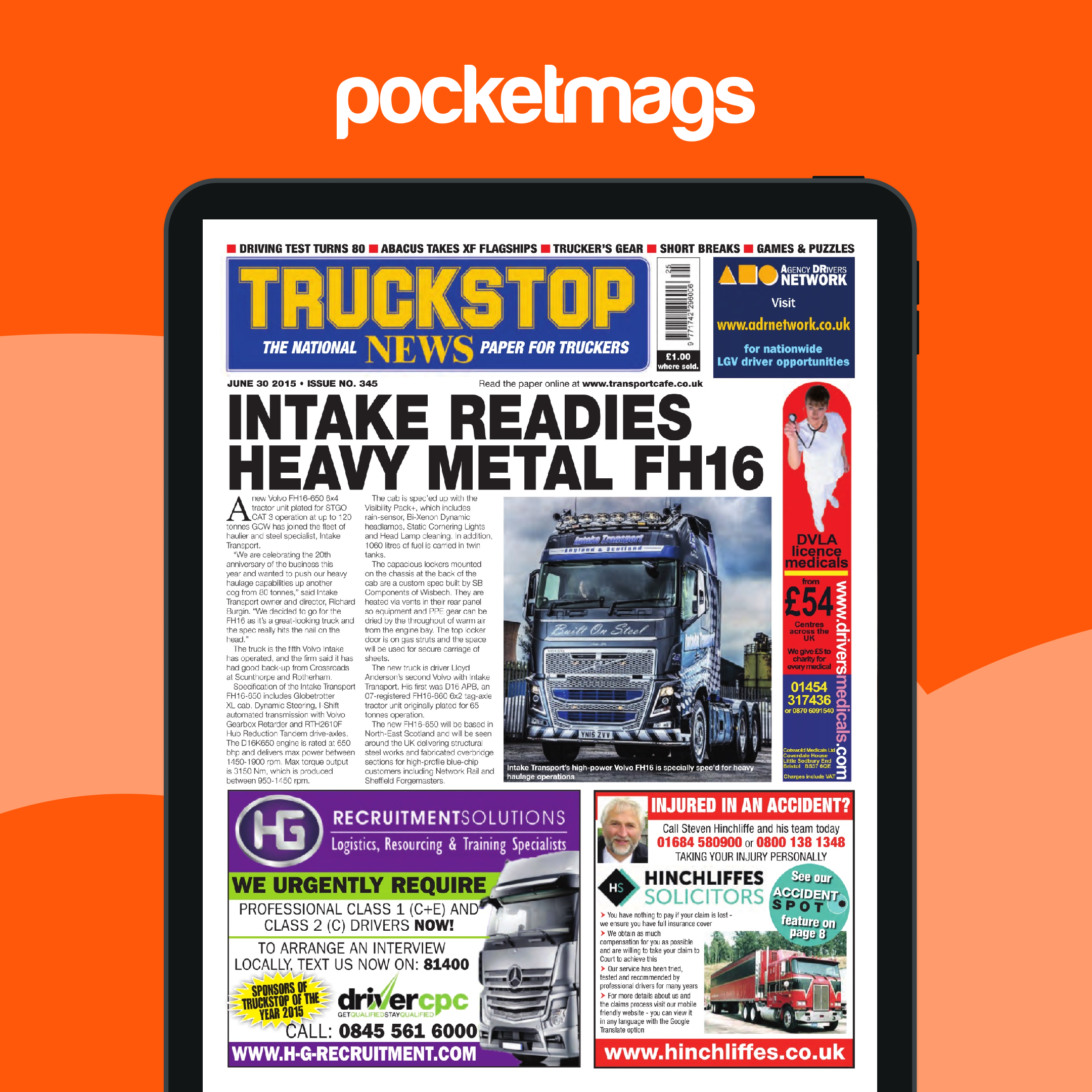 Truckstop News Magazine - No. 345 Intake Readies Heavy Metal FH16 ...