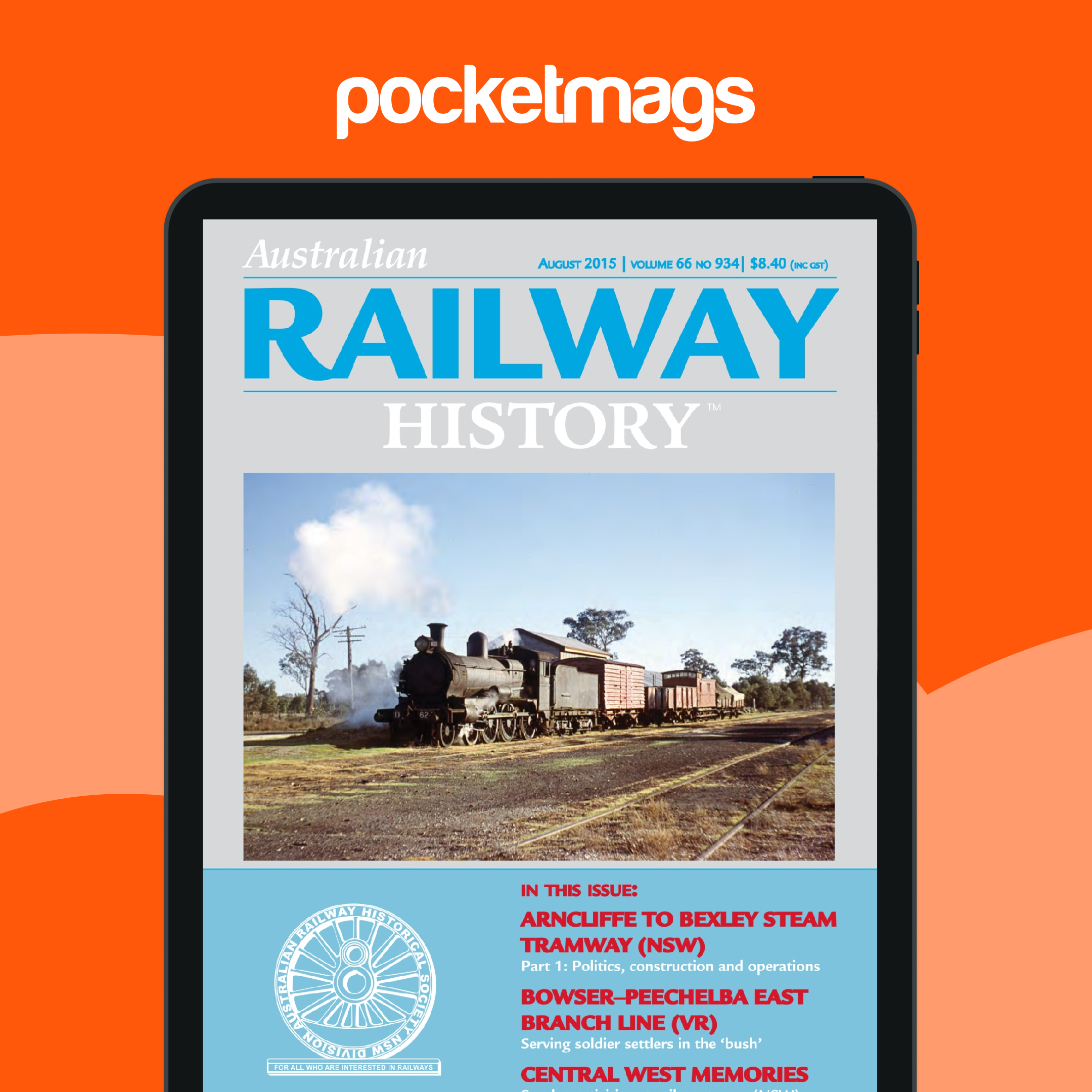 Australian Railway History Magazine - Aug-15 Retour à l'édition précédente