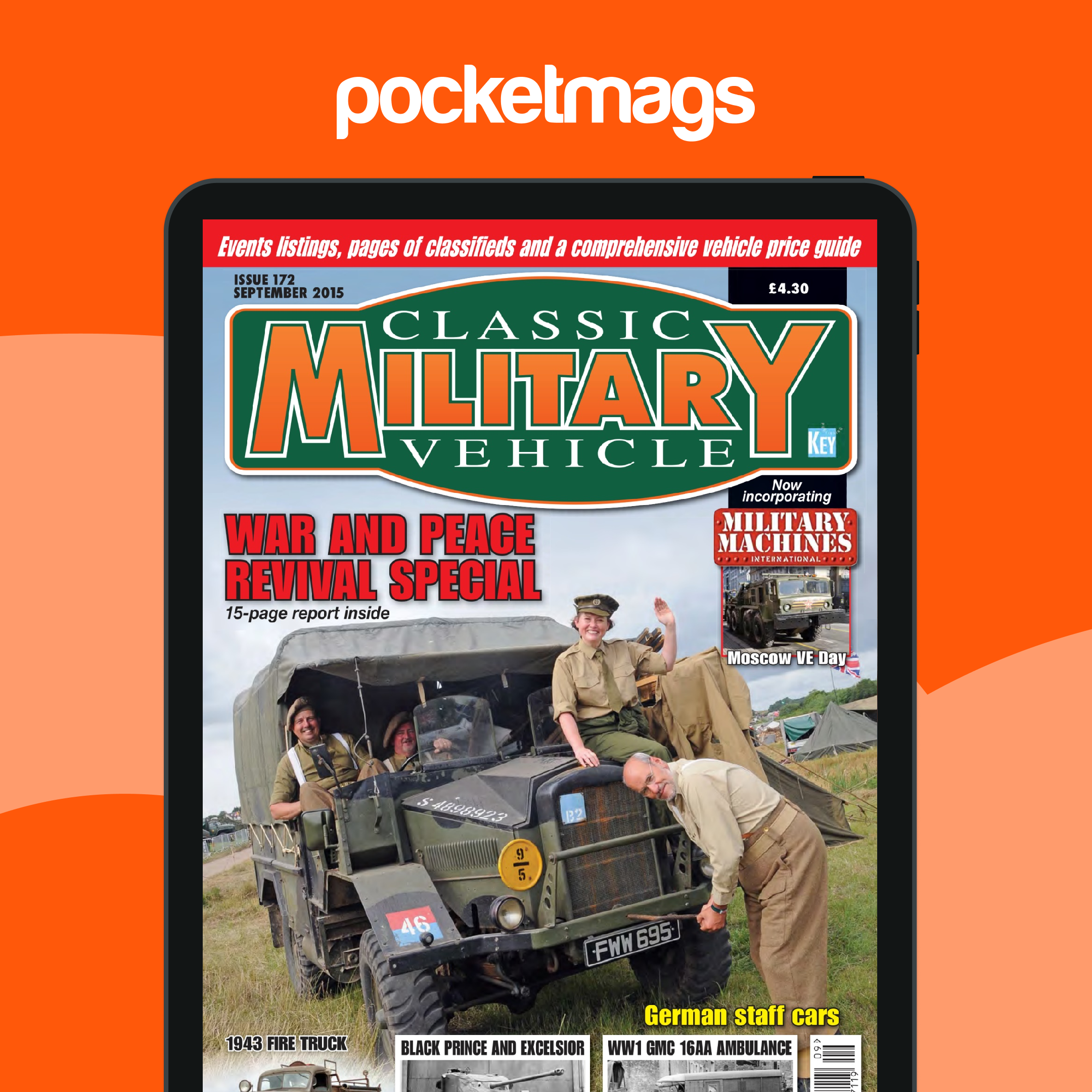 Classic Military Vehicle Magazine - September 2015 Edición anterior