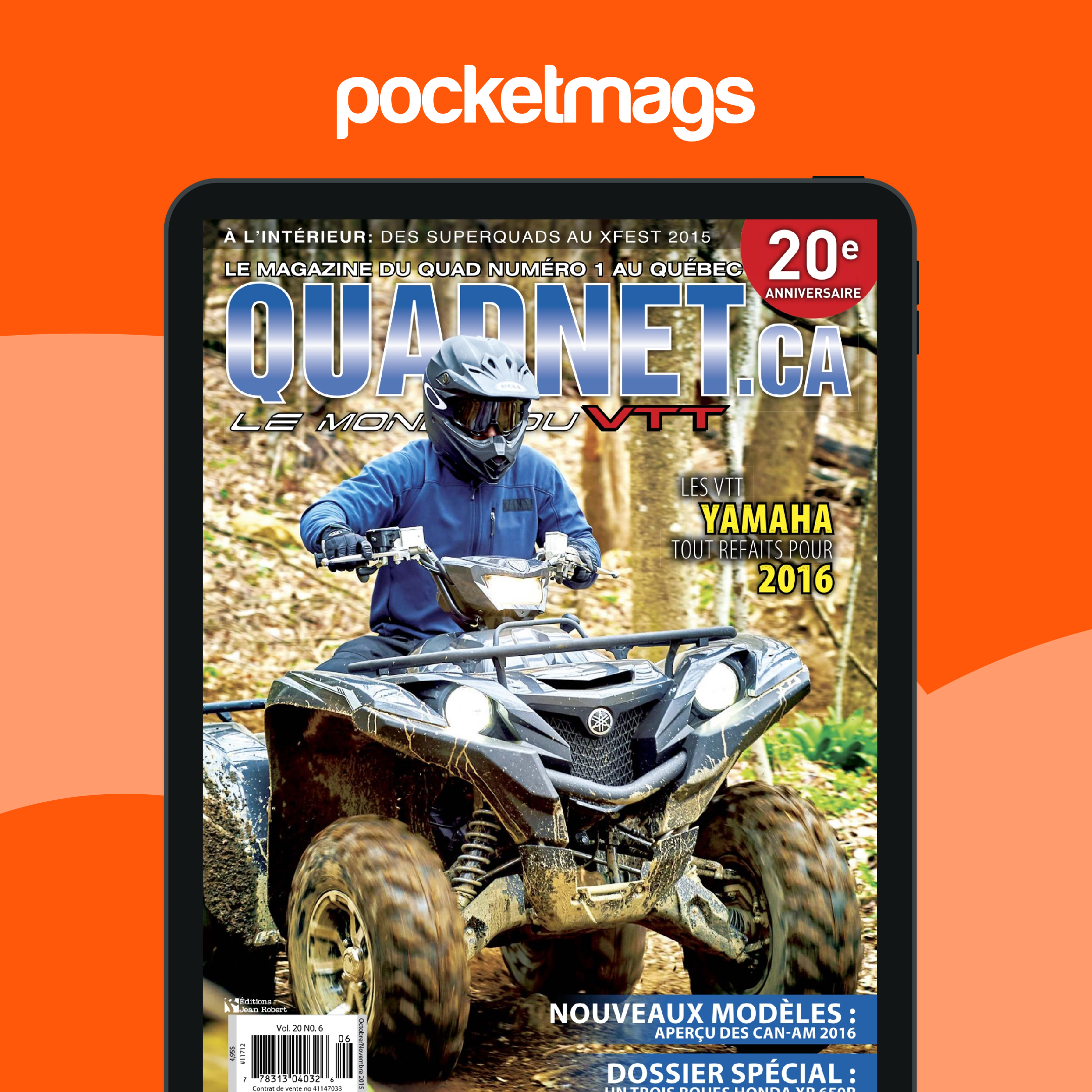 Quadnet Magazine - Oct Nov 2015 Retour à l'édition précédente