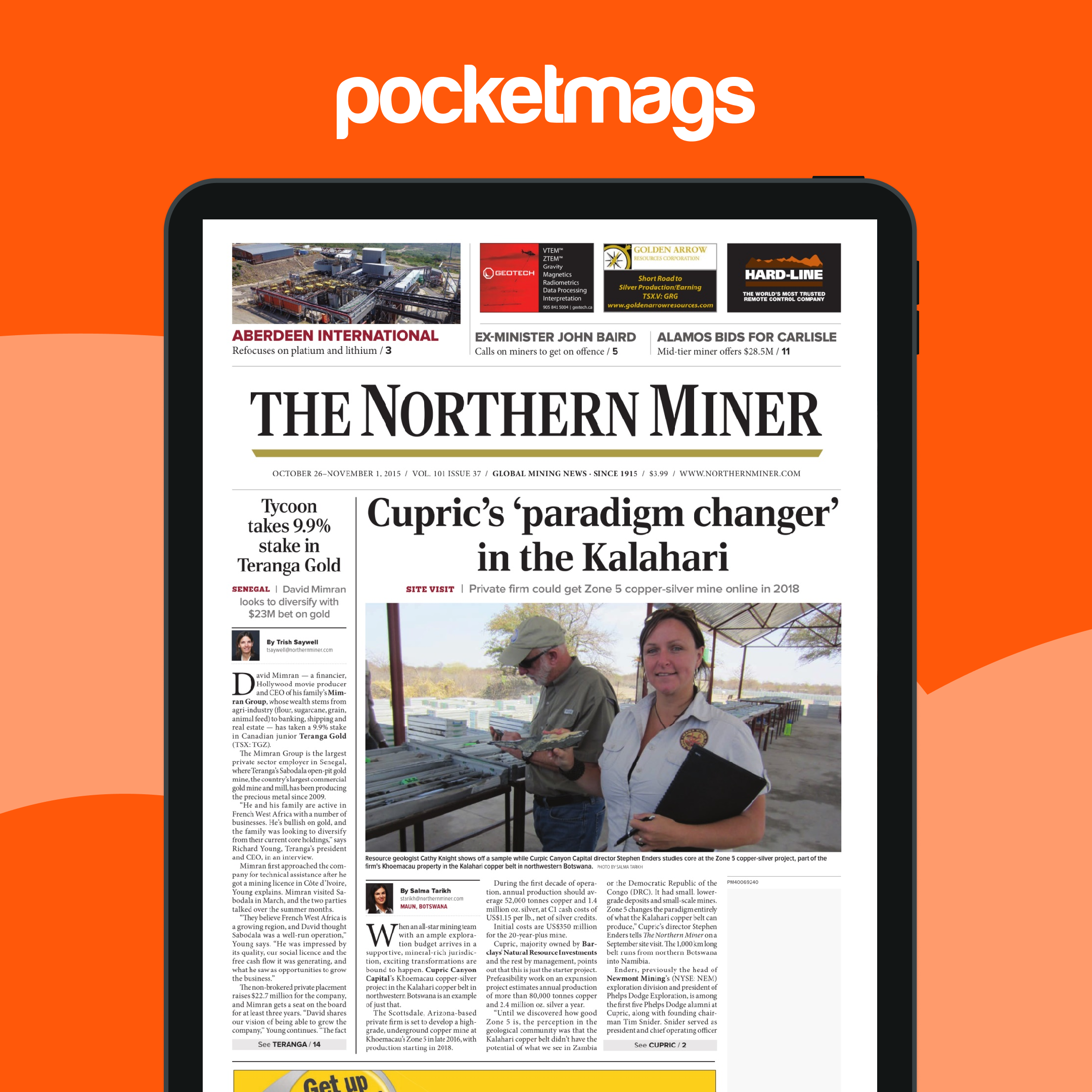 The Northern Miner Magazine - Vol. 101 No. 37 Retour à l'édition précédente