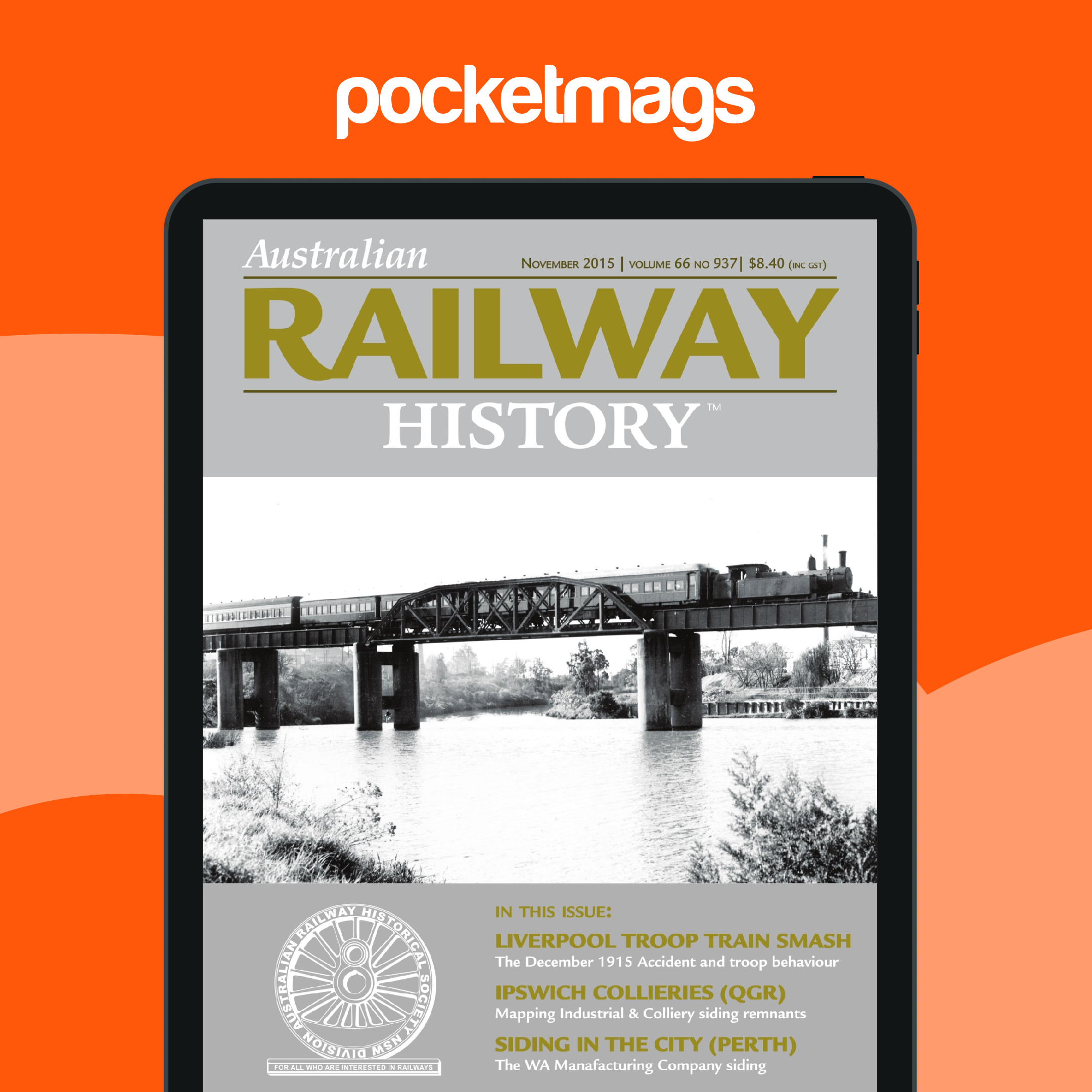 Australian Railway History Magazine - November 2015 Edición anterior