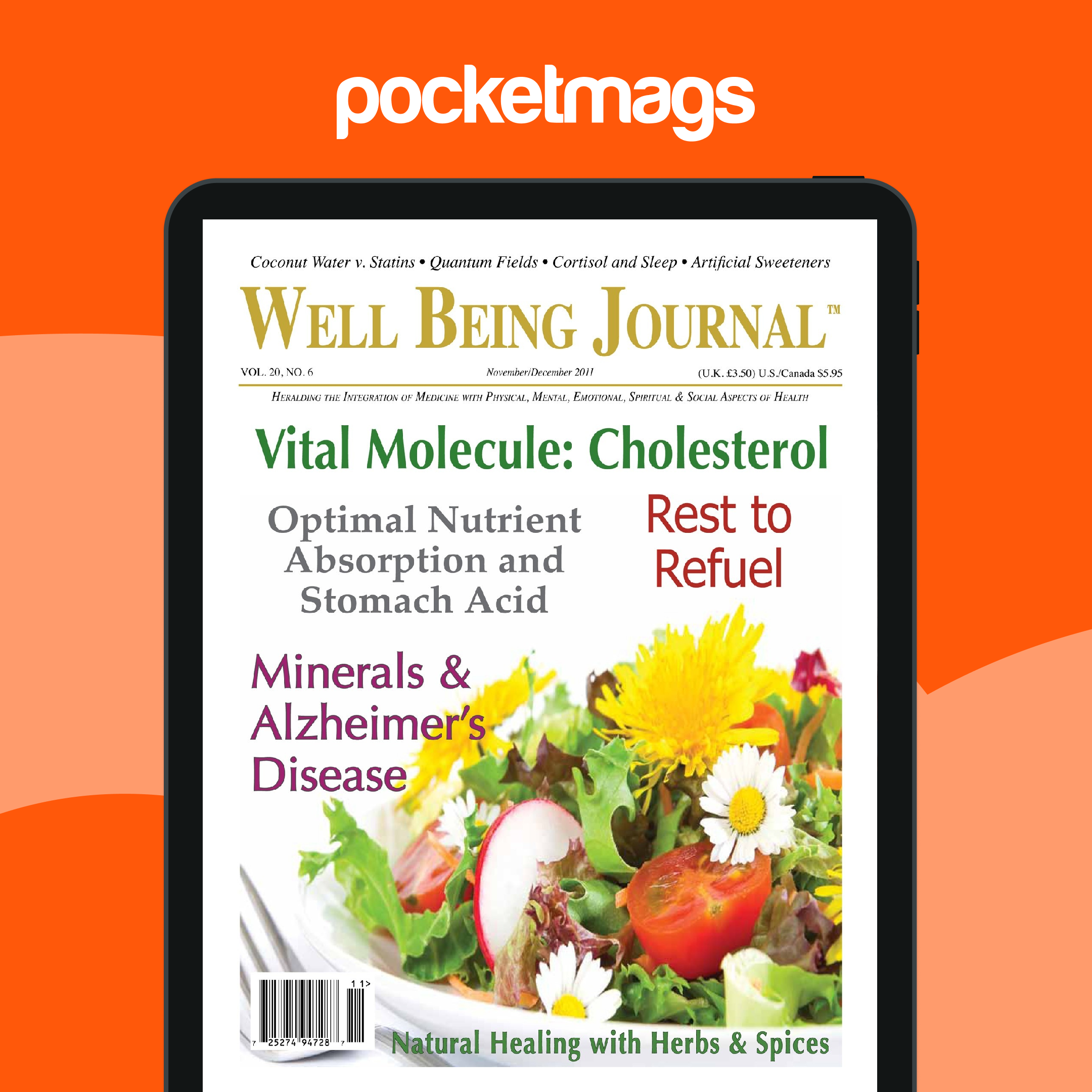 Well Being Journal Magazine - November December 2011 Back Issue