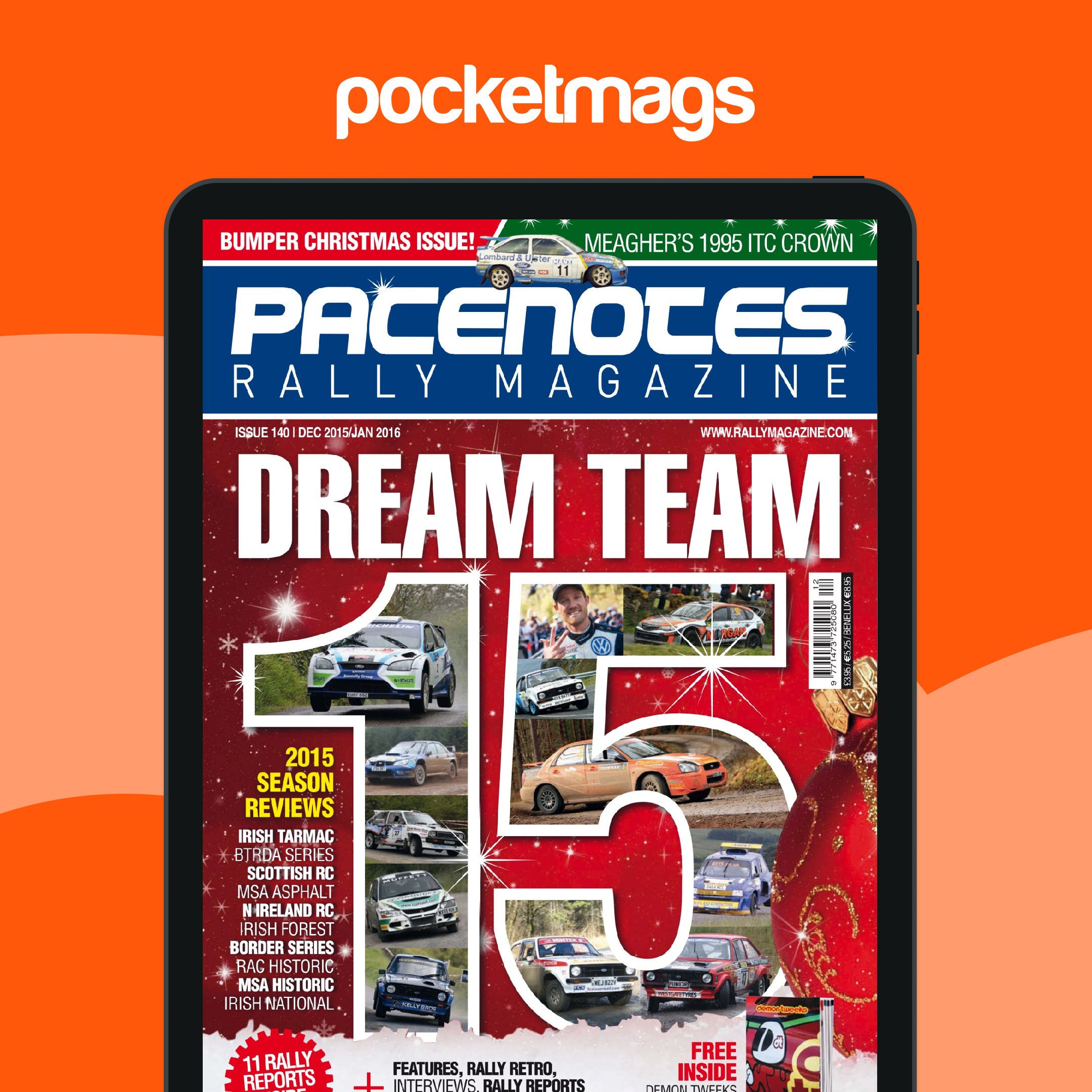 Pacenotes Rally magazine - Issue 140 - Dec 2015 / Jan 2016 Back Issue