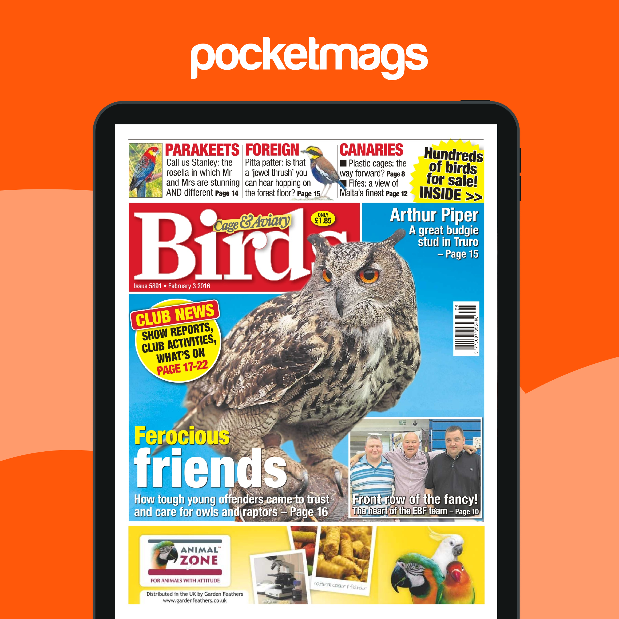 Cage & Aviary Birds Magazine - No. 5891 Ferocious friends Retour à l'édition précédente