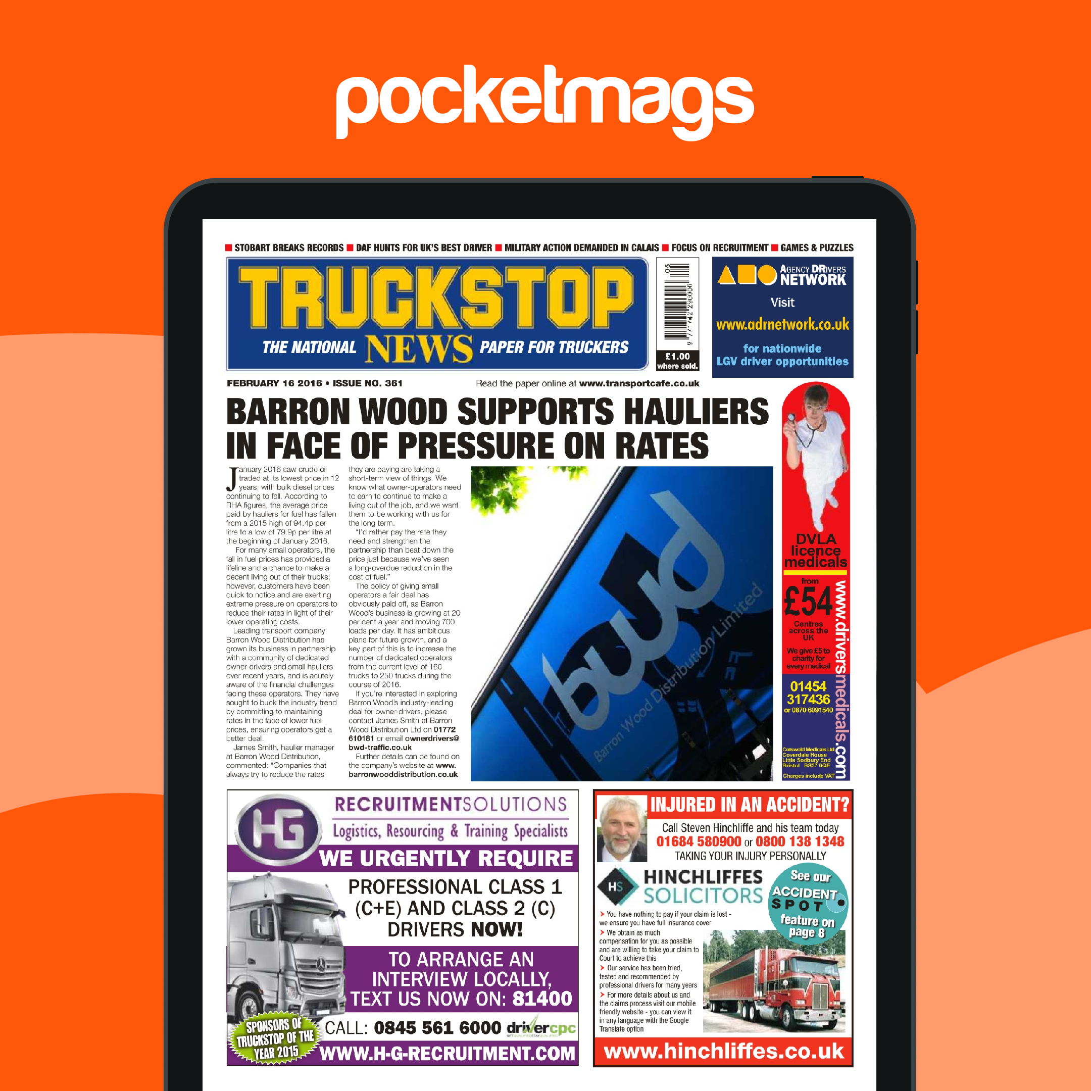 Truckstop News Magazine - No. 361 Barron Wood Supports Hauliers In Face ...