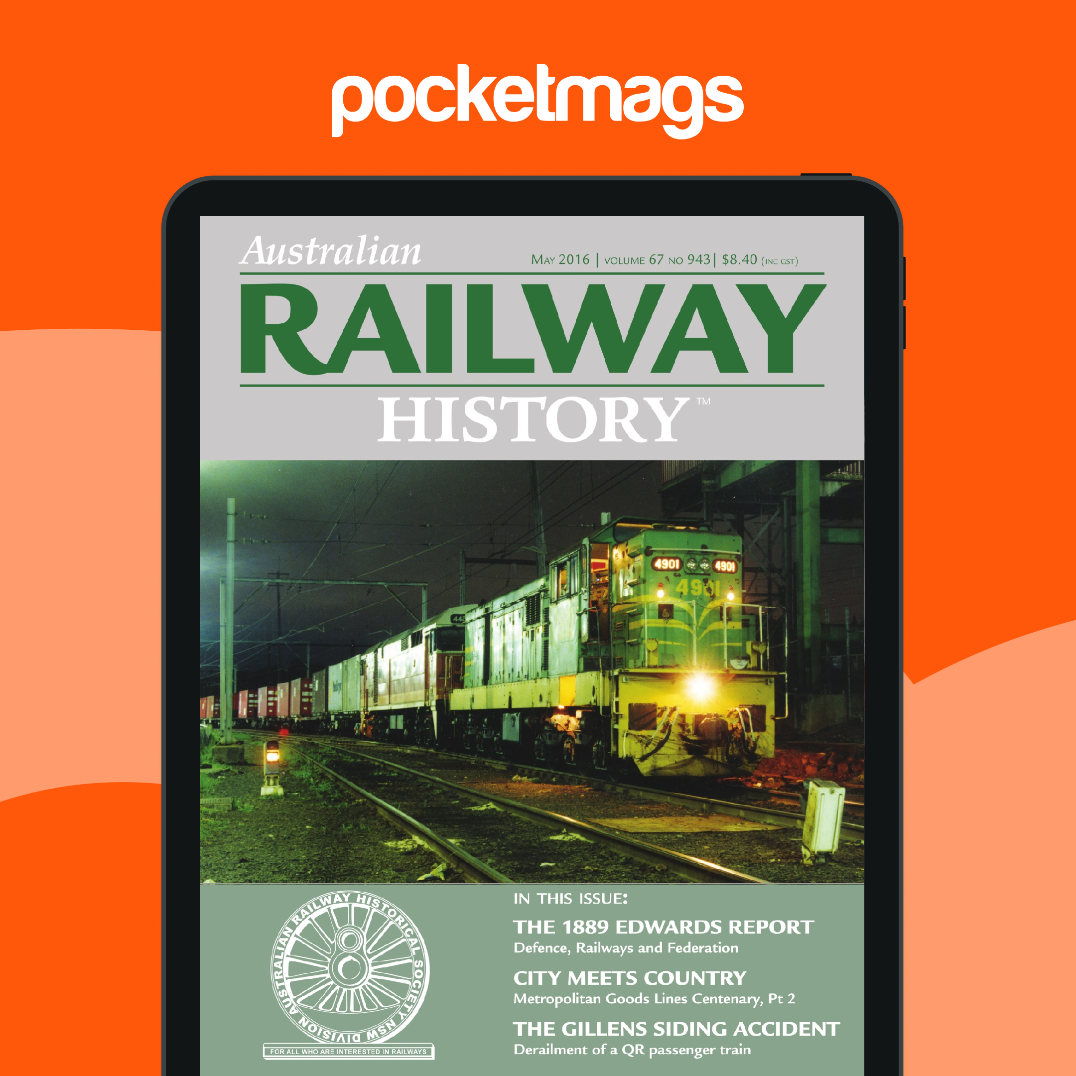 Australian Railway History Magazine - ARH May 2016 Edición anterior