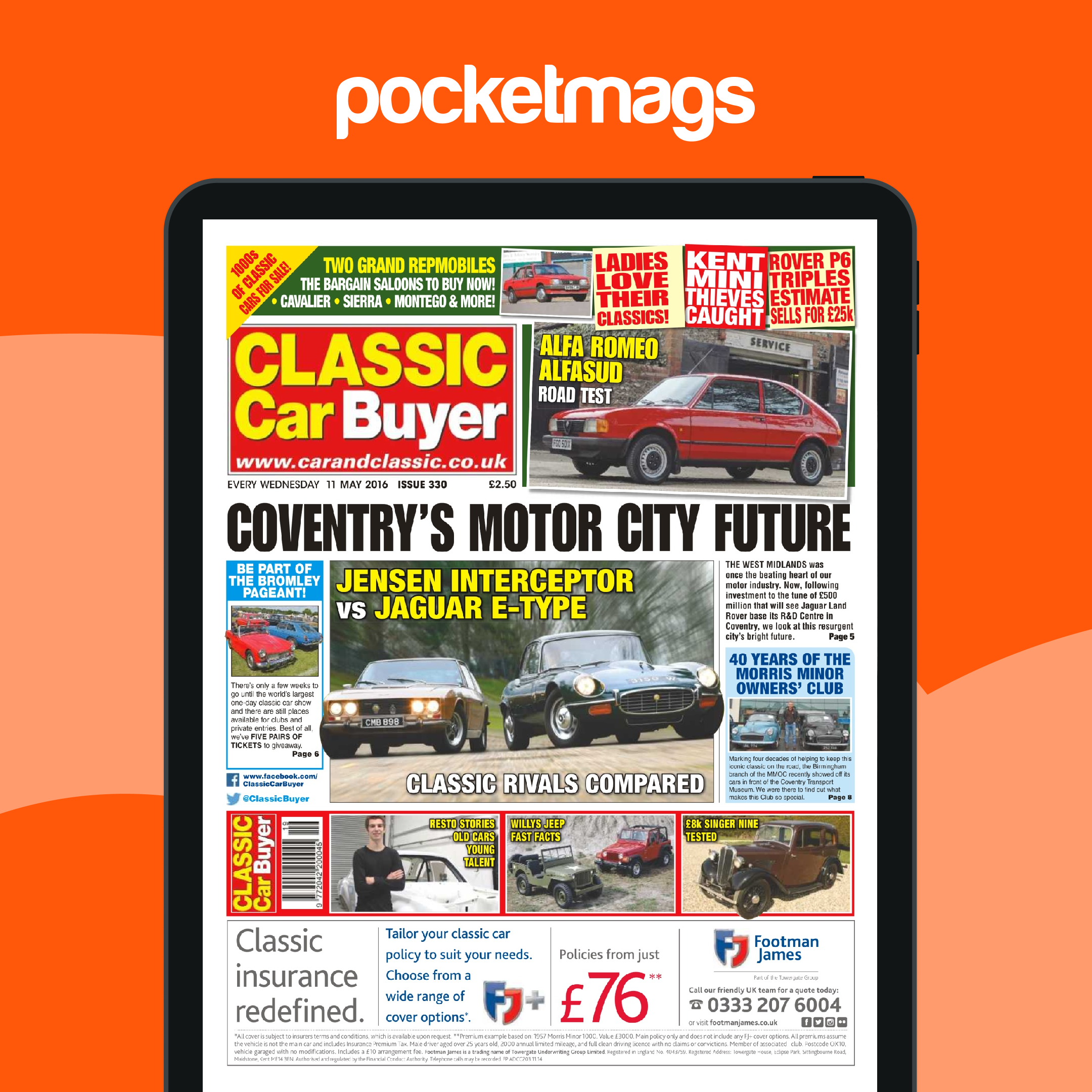 Classic Car Buyer Magazine - No. 330 Coventry's Motor City Future ...