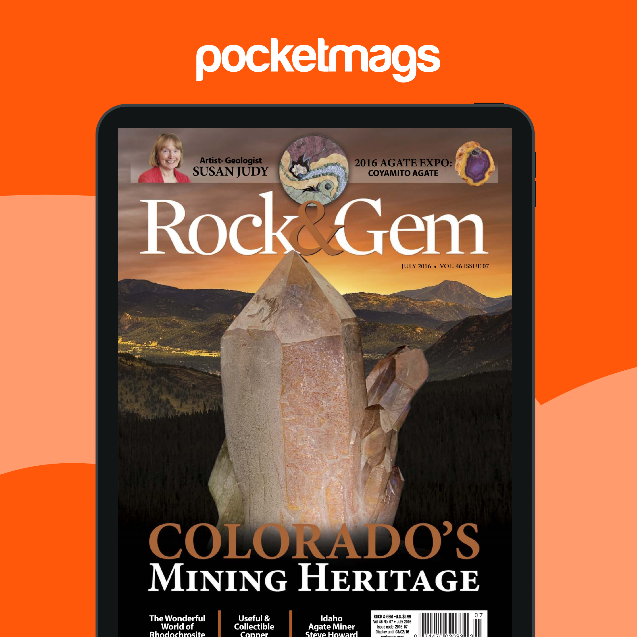 Rock&Gem Magazine - July 2016 Back Issue