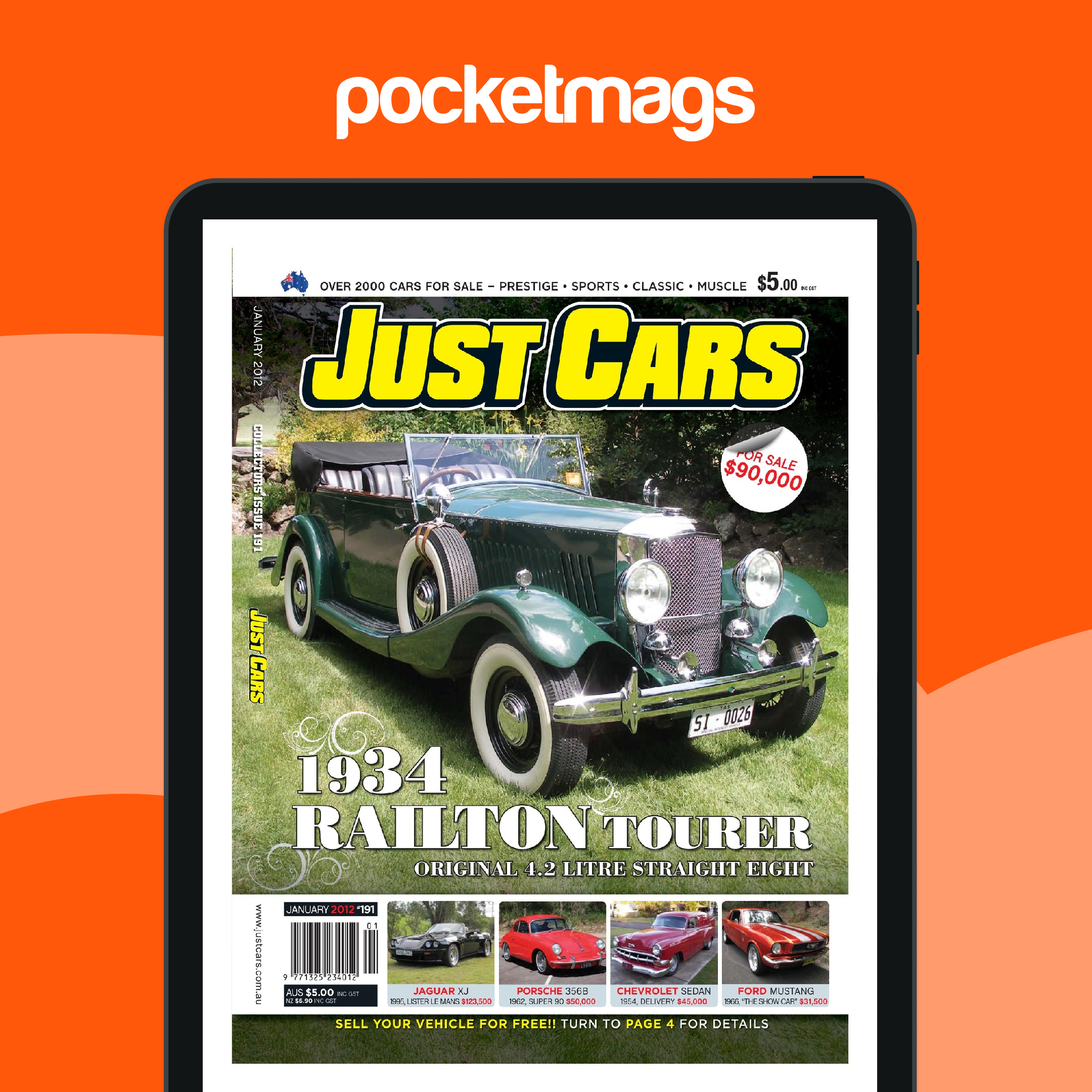 JUST CARS Magazine - Just Cars January '12 Issue 191 Back Issue
