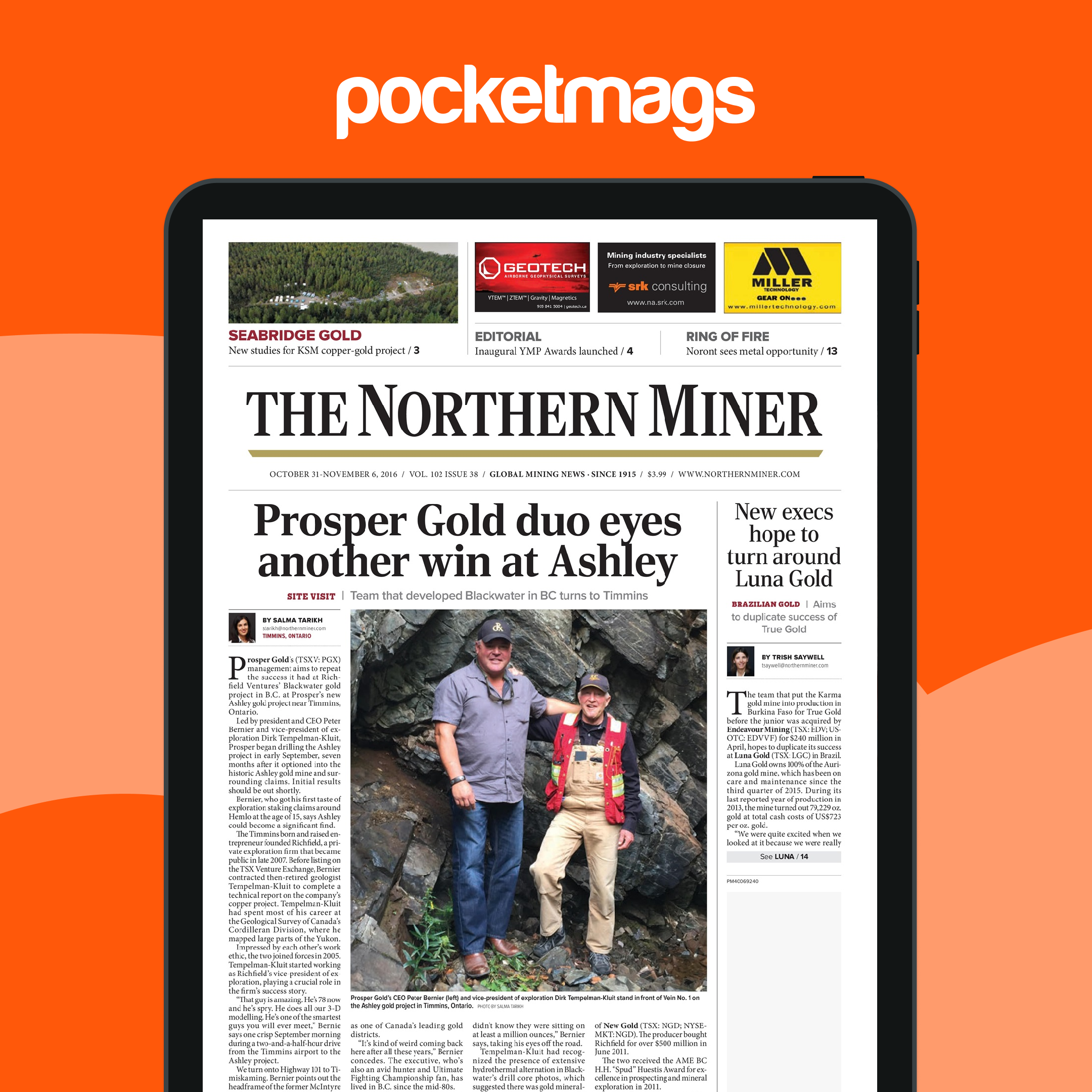 The Northern Miner Magazine - Vol. 102 No. 38 Retour à l'édition précédente