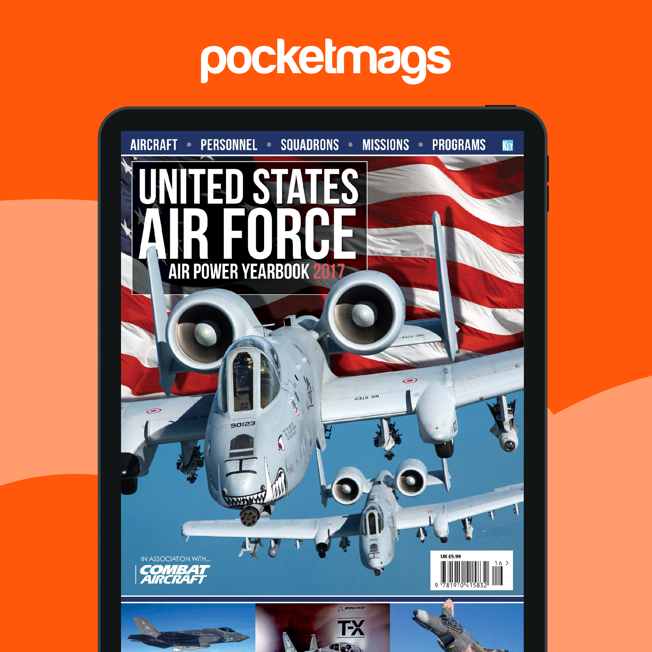 Combat Aircraft Journal Magazine - USAF Yearbook Édition spéciale