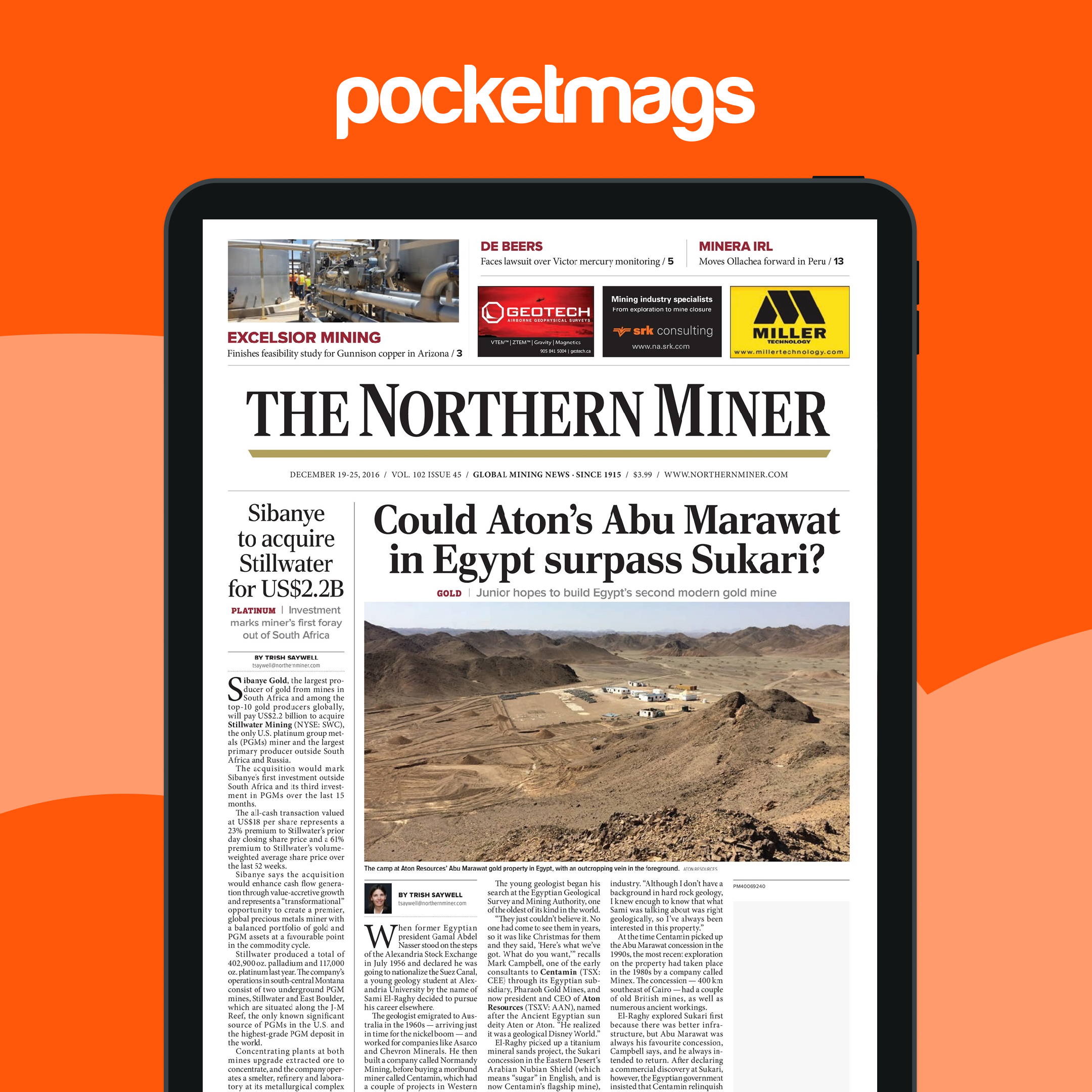 The Northern Miner Magazine - Vol. 102 No. 45 Edición anterior