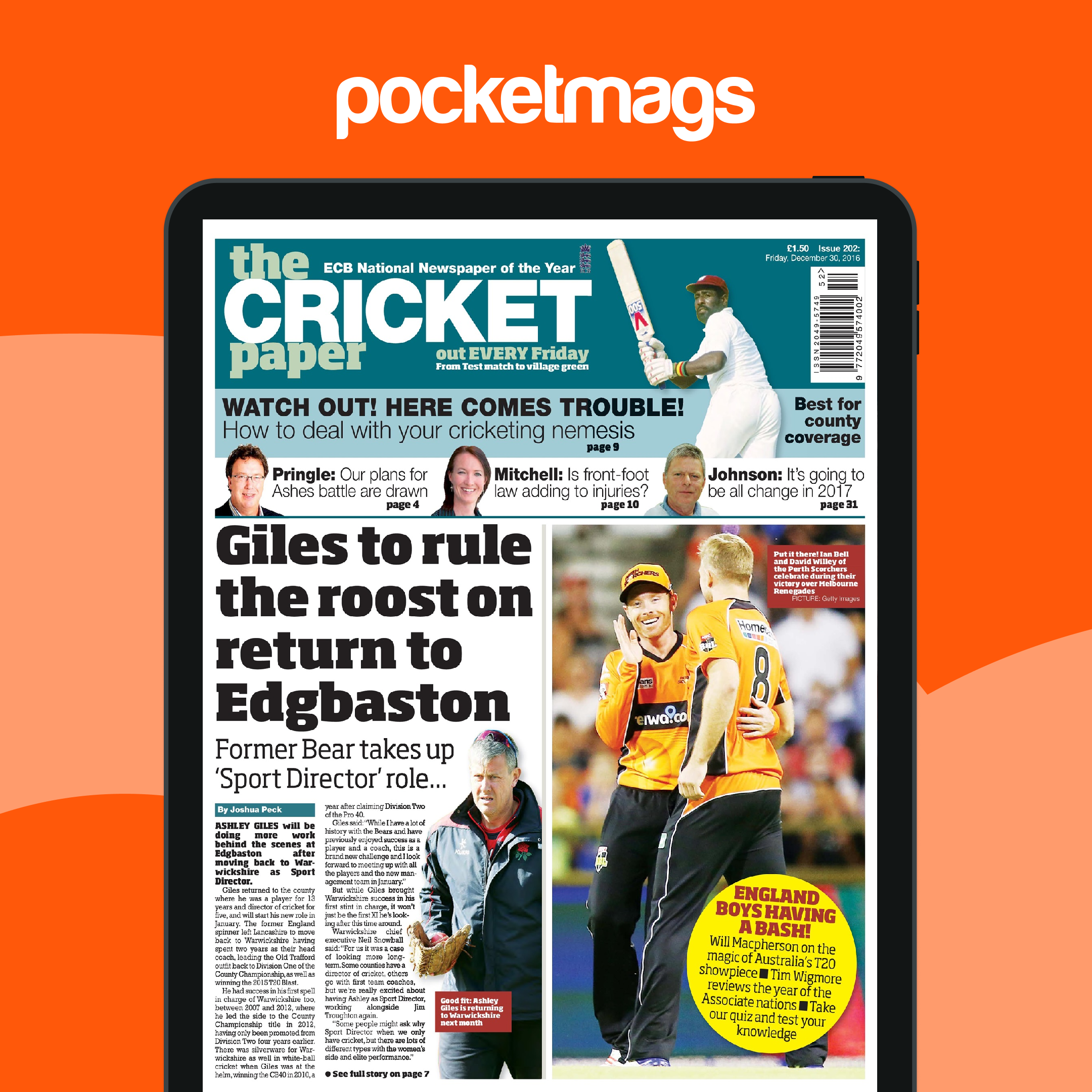 The Cricket Paper Magazine - 30th December 2016 Retour à l'édition ...