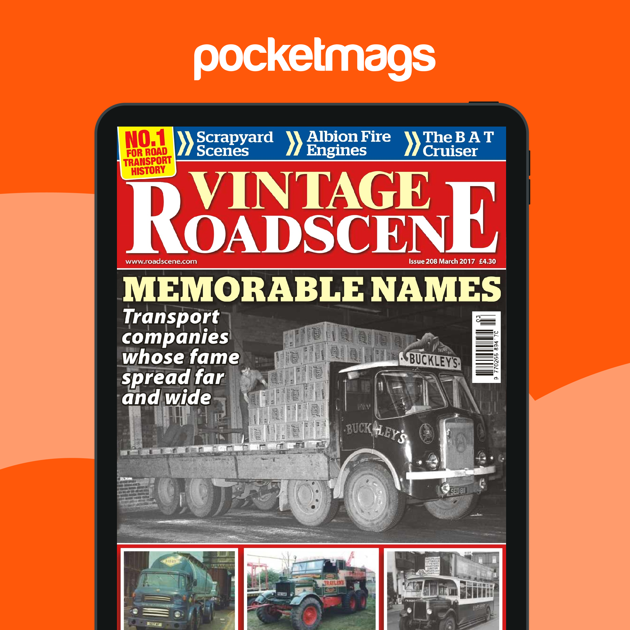 Vintage Roadscene Magazine - No. 208 Memorable Names Back Issue