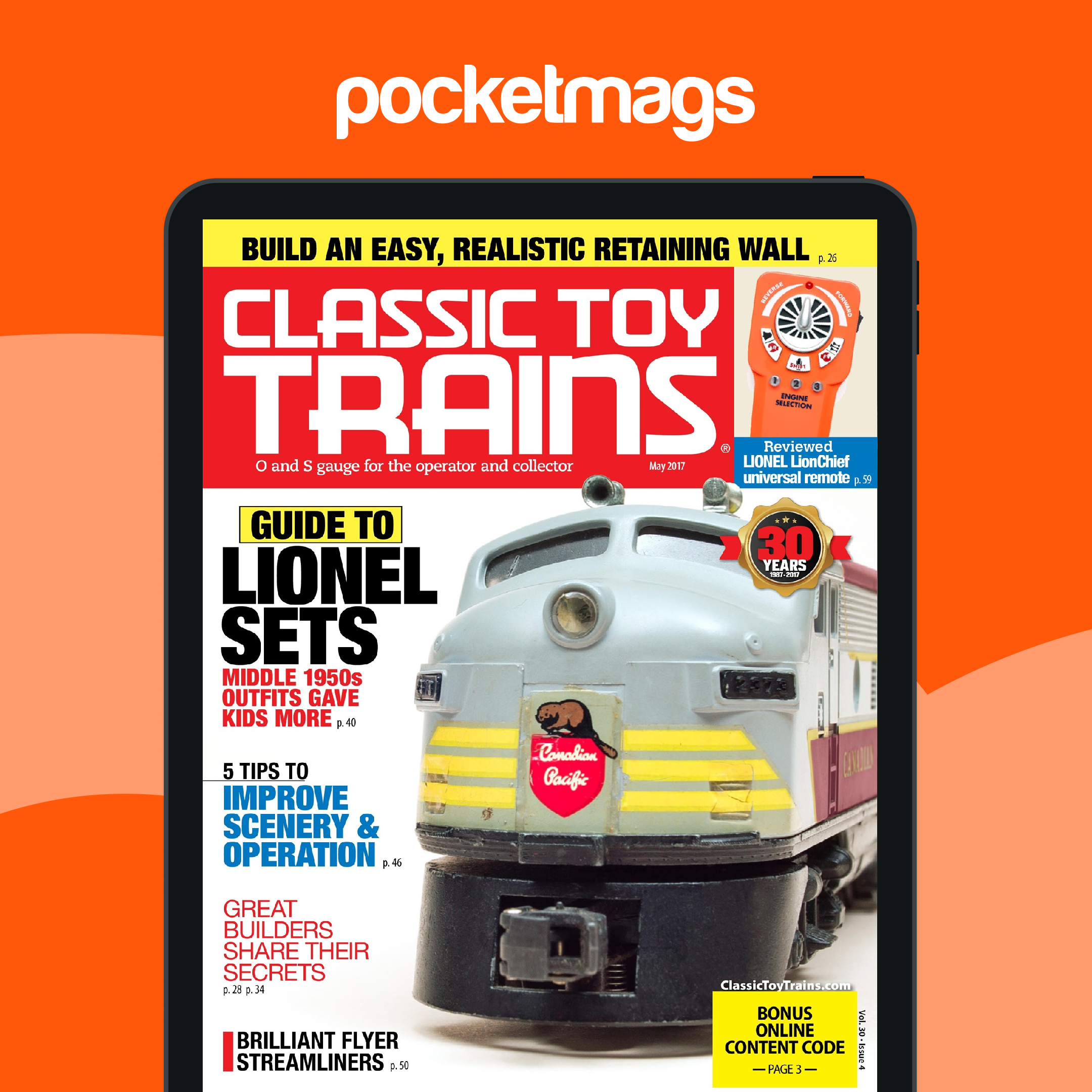 Classic Toy Trains Magazine - May 2017 Edição anterior