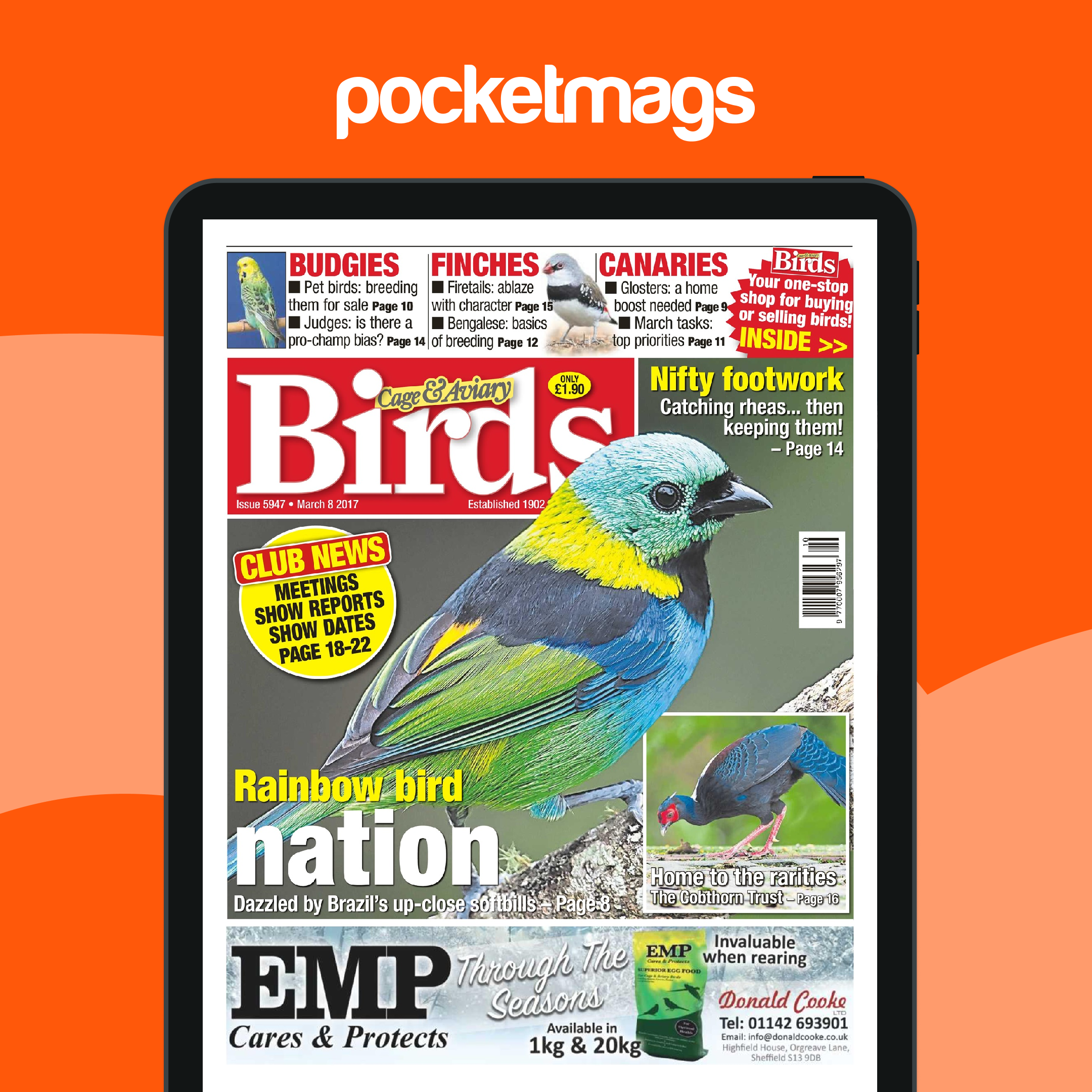 Cage & Aviary Birds Magazine - No. 5947 Rainbow Bird Nation Retour à l'édition précédente