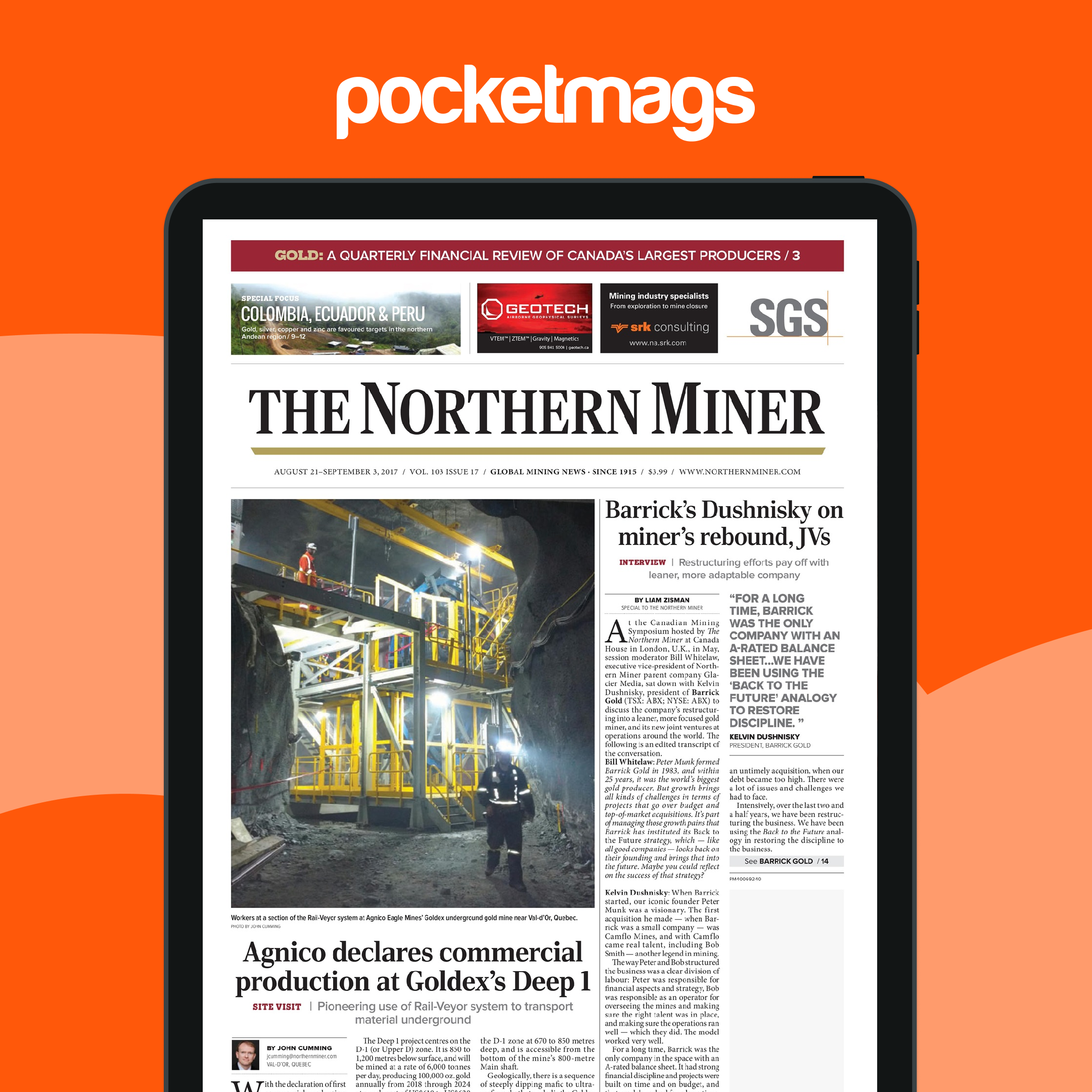 The Northern Miner Magazine - Vol. 103 No. 17 Back Issue