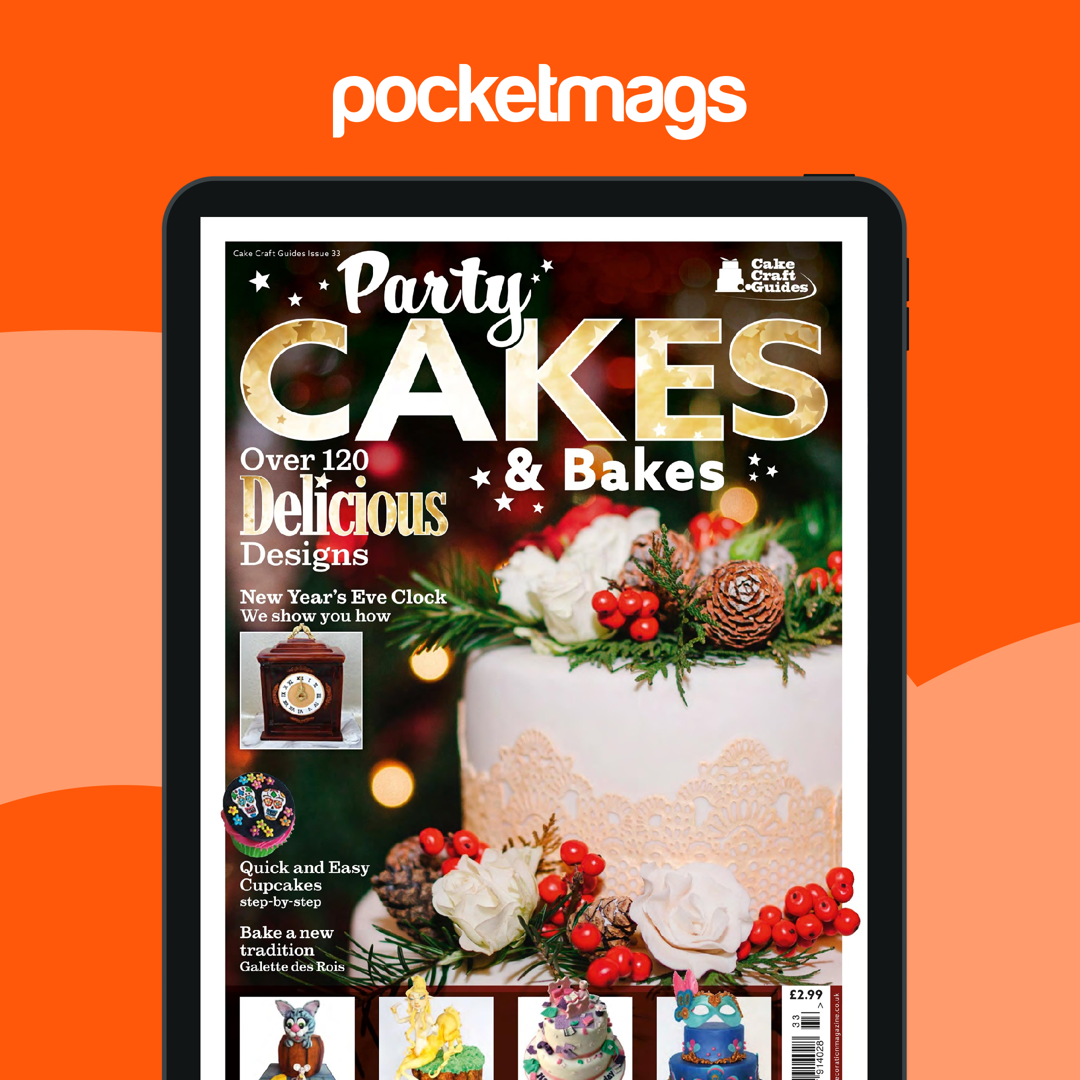 Cake Craft Guides Magazine Subscriptions and Issue 33- Party Cakes ...