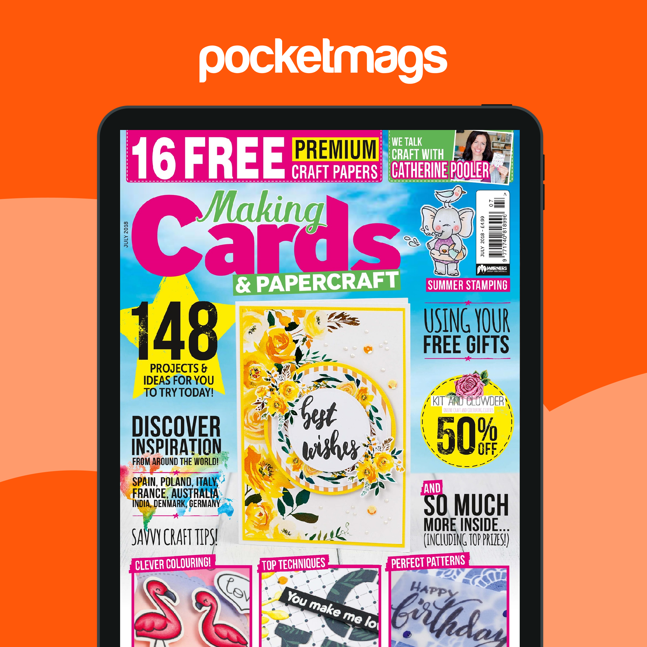 Making Cards & Papercraft Magazine - July 2018 Edición anterior