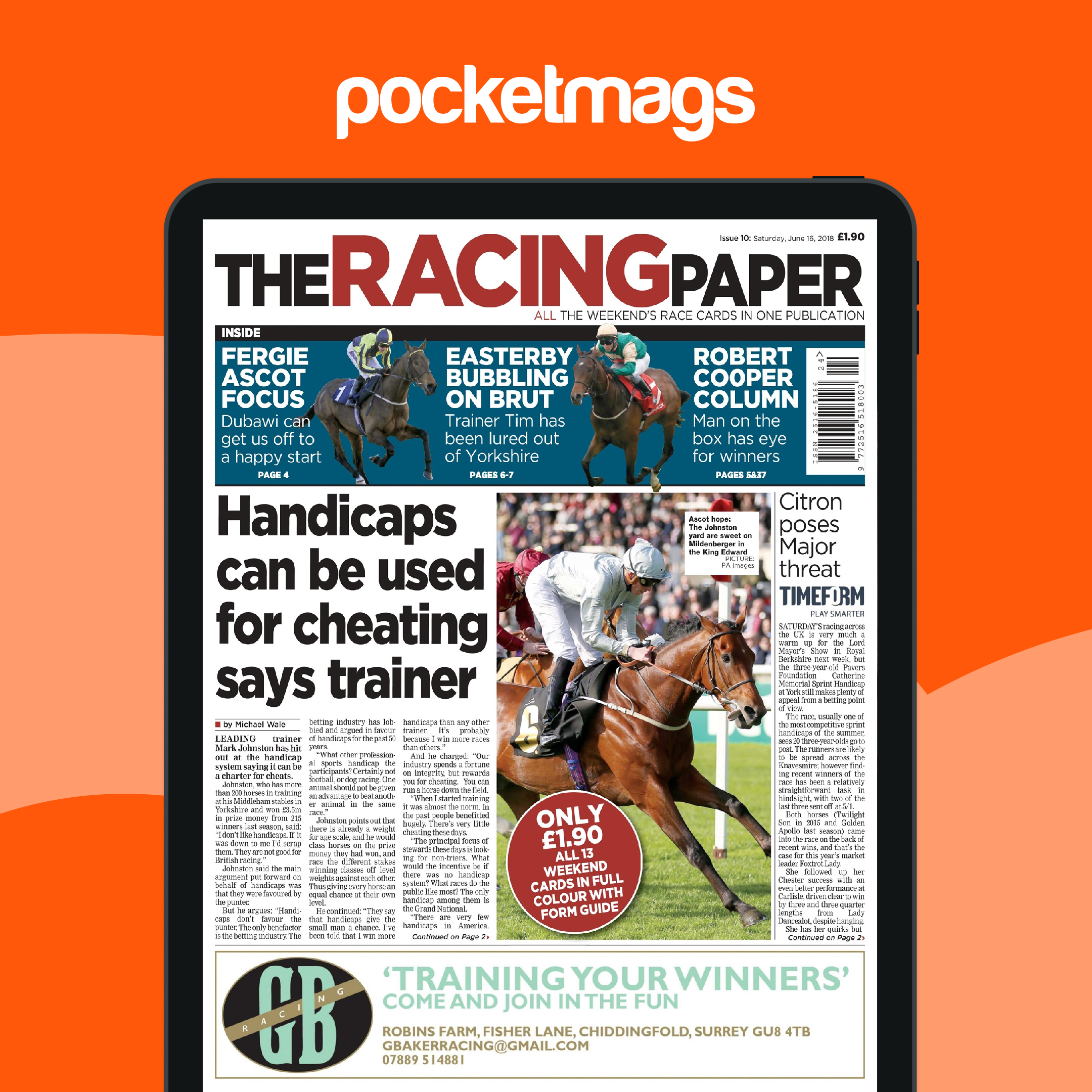 The Racing Paper Magazine - 15th June 2018 Back Issue