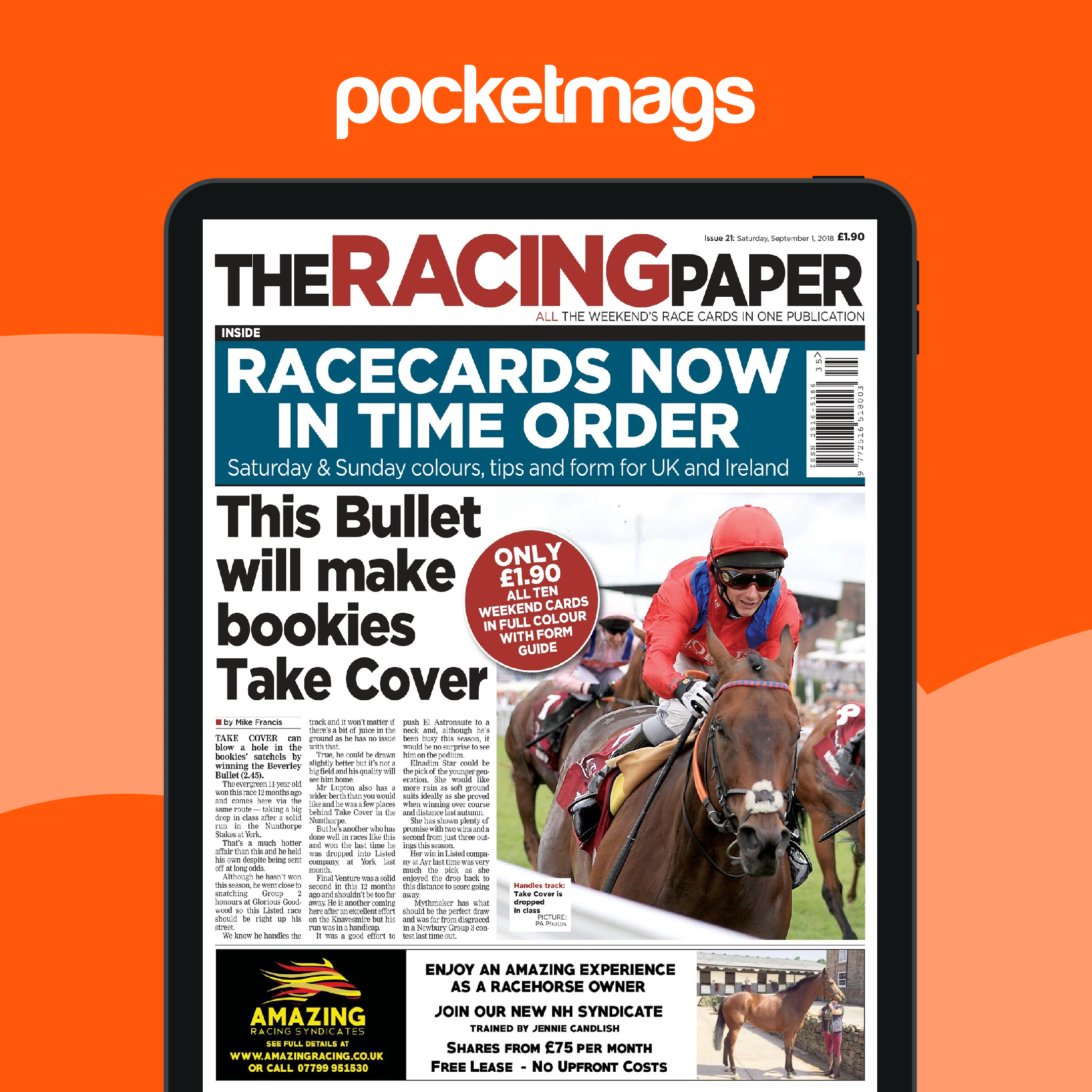 The Racing Paper Magazine - 8th September 2018 Back Issue
