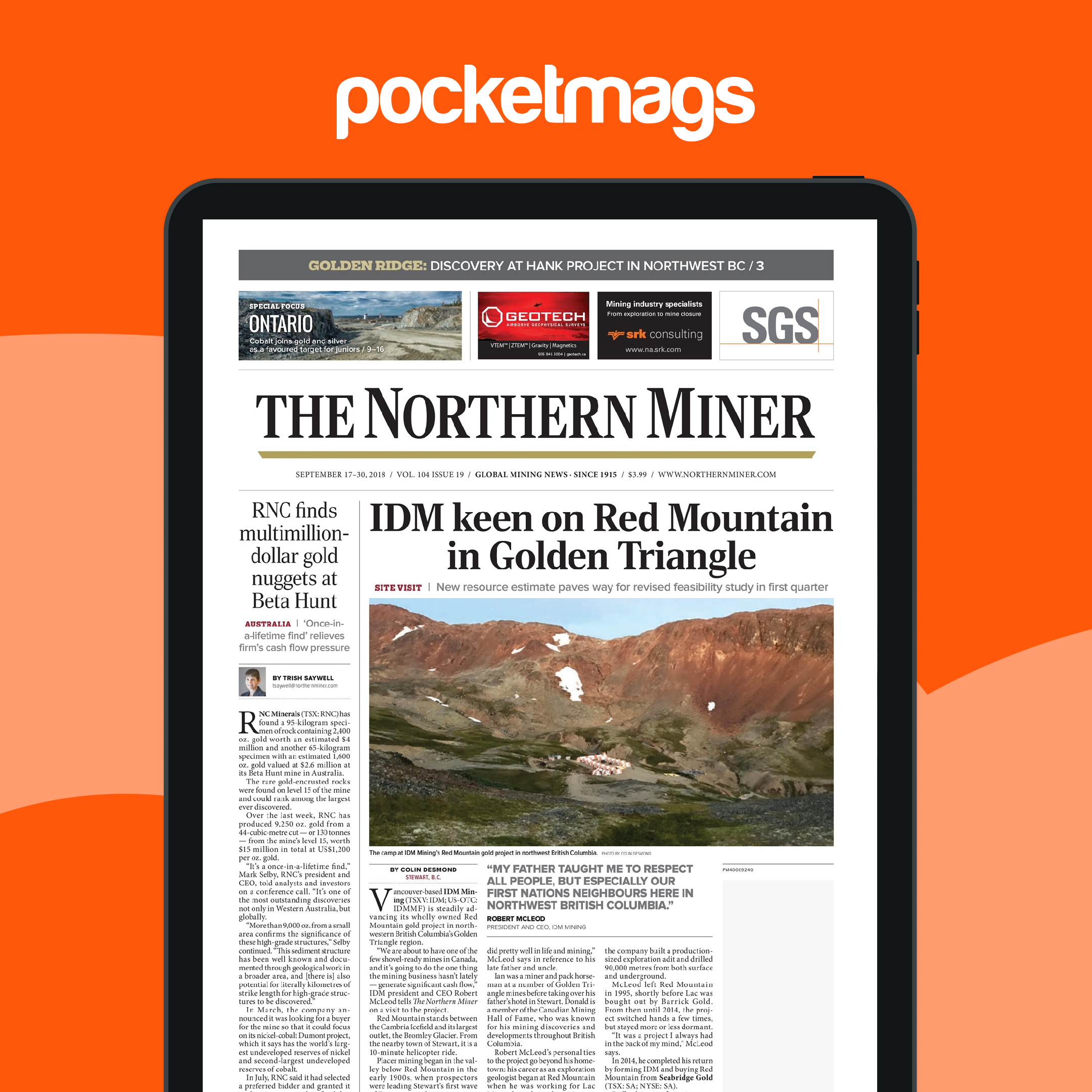 The Northern Miner Magazine - Vol. 104 No. 19 Edición anterior