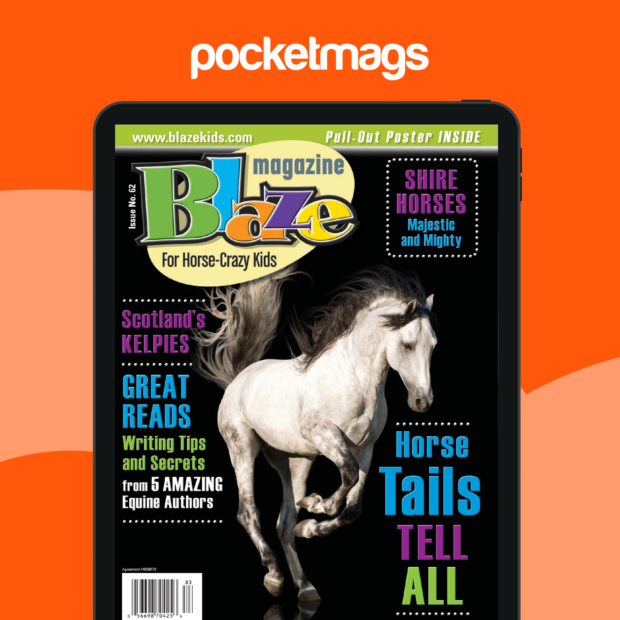 Blaze Magazine For Horse Crazy Kids - No. 62 Fall 2018 Back Issue